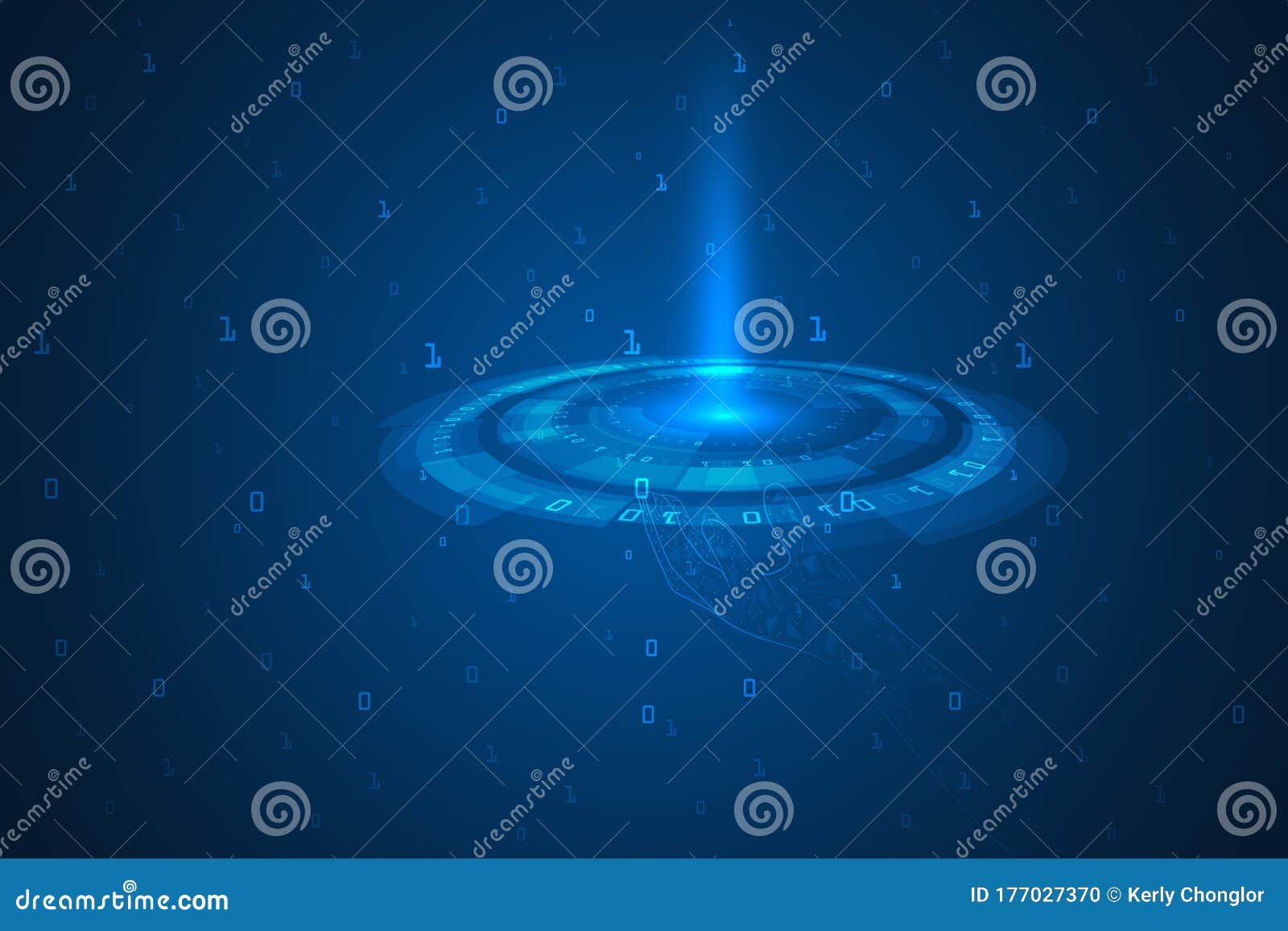 Security and Privacy Digital Abstract Background. Stock Illustration ...