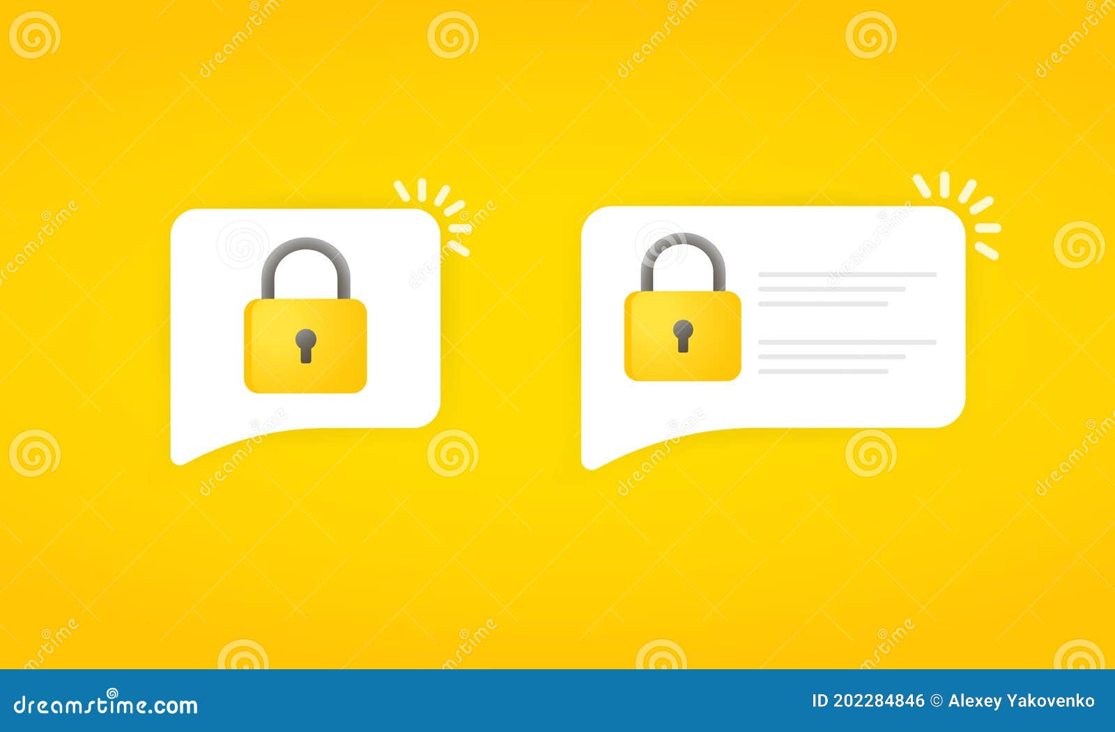 Security Protection Message Notice. Digital Online Secure Push ...