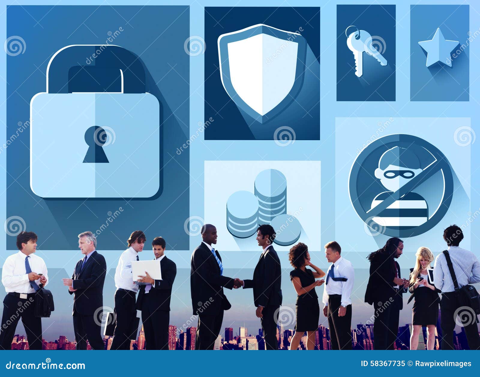 Security Protection Privacy Password Firewall Concept Stock Image ...