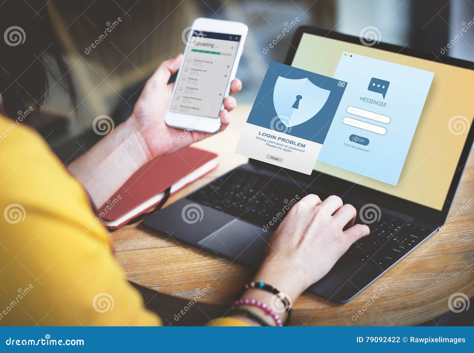 Security Register Account Apply Concept Stock Photo - Image of file ...