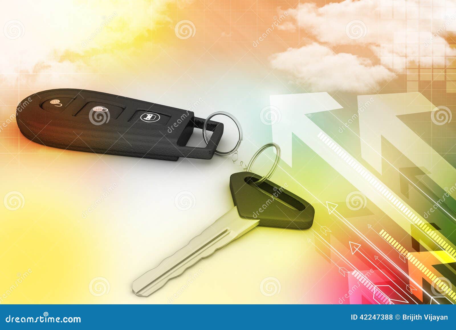 Security Remote Control for Your Car Stock Illustration - Illustration ... Security Remote Control for Your Car Stock Illustration - Illustration ...