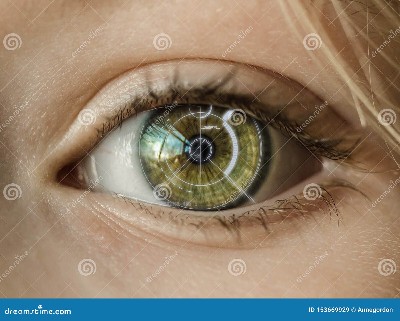Security Retina Scanner stock image. Image of horizontal - 153669929