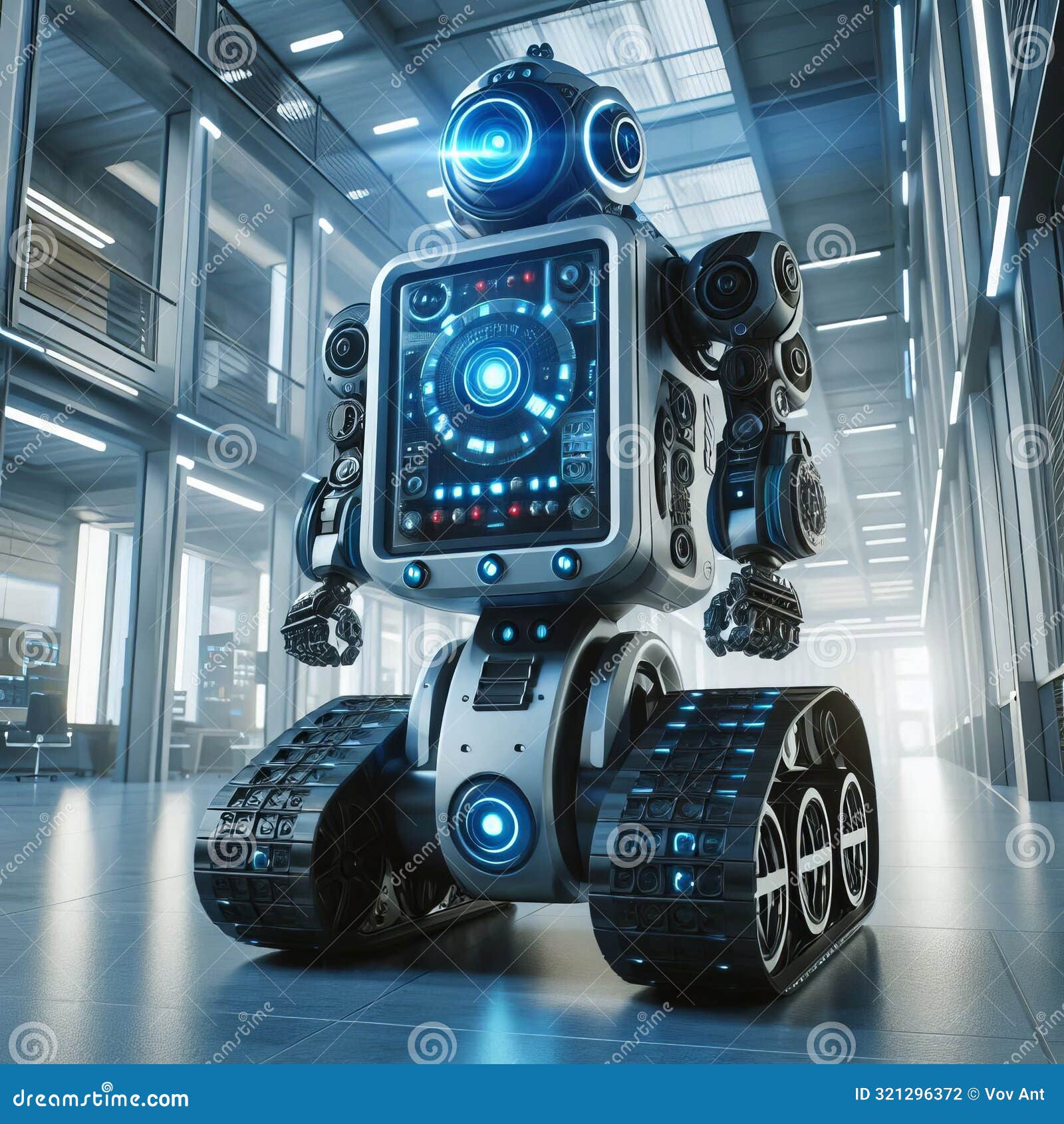 2 25. Security Robot - a Robot Used for Surveillance and Securi Stock ...