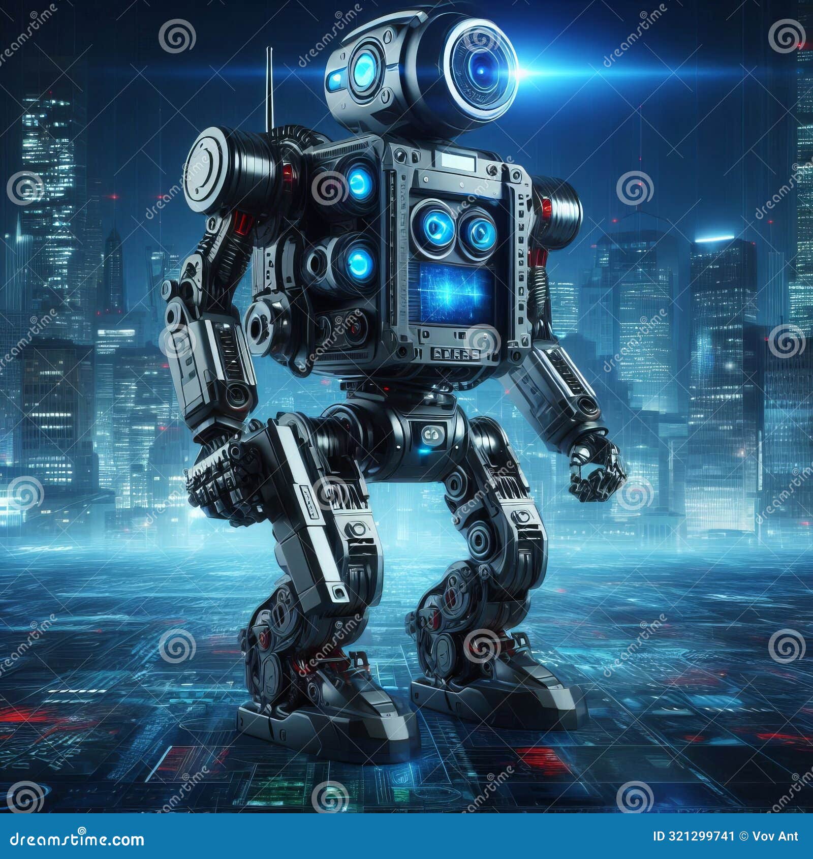 3 25. Security Robot - a Robot Used for Surveillance and Securi Stock ...