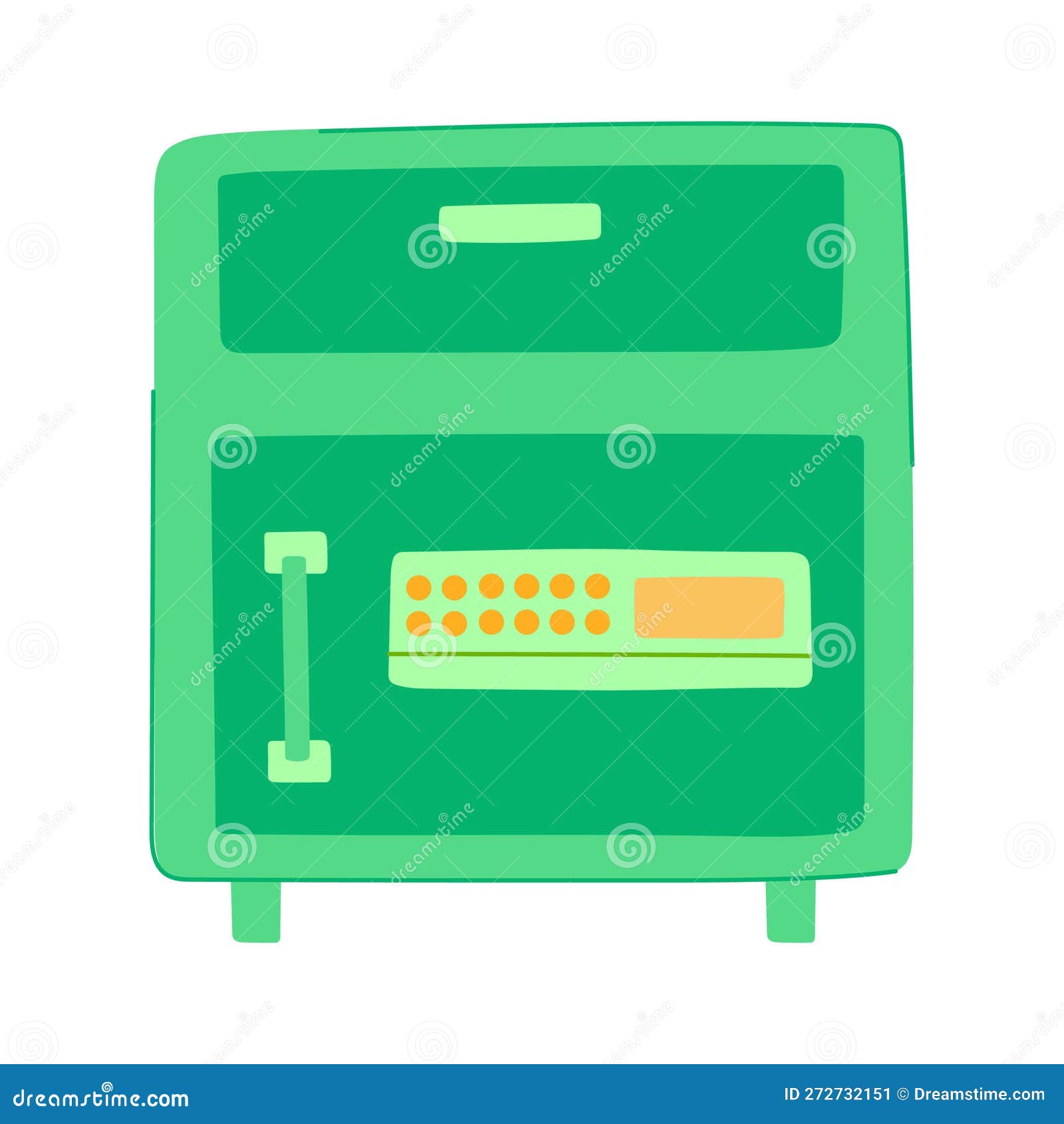Security Safe Cartoon Vector Illustration Stock Vector - Illustration ...