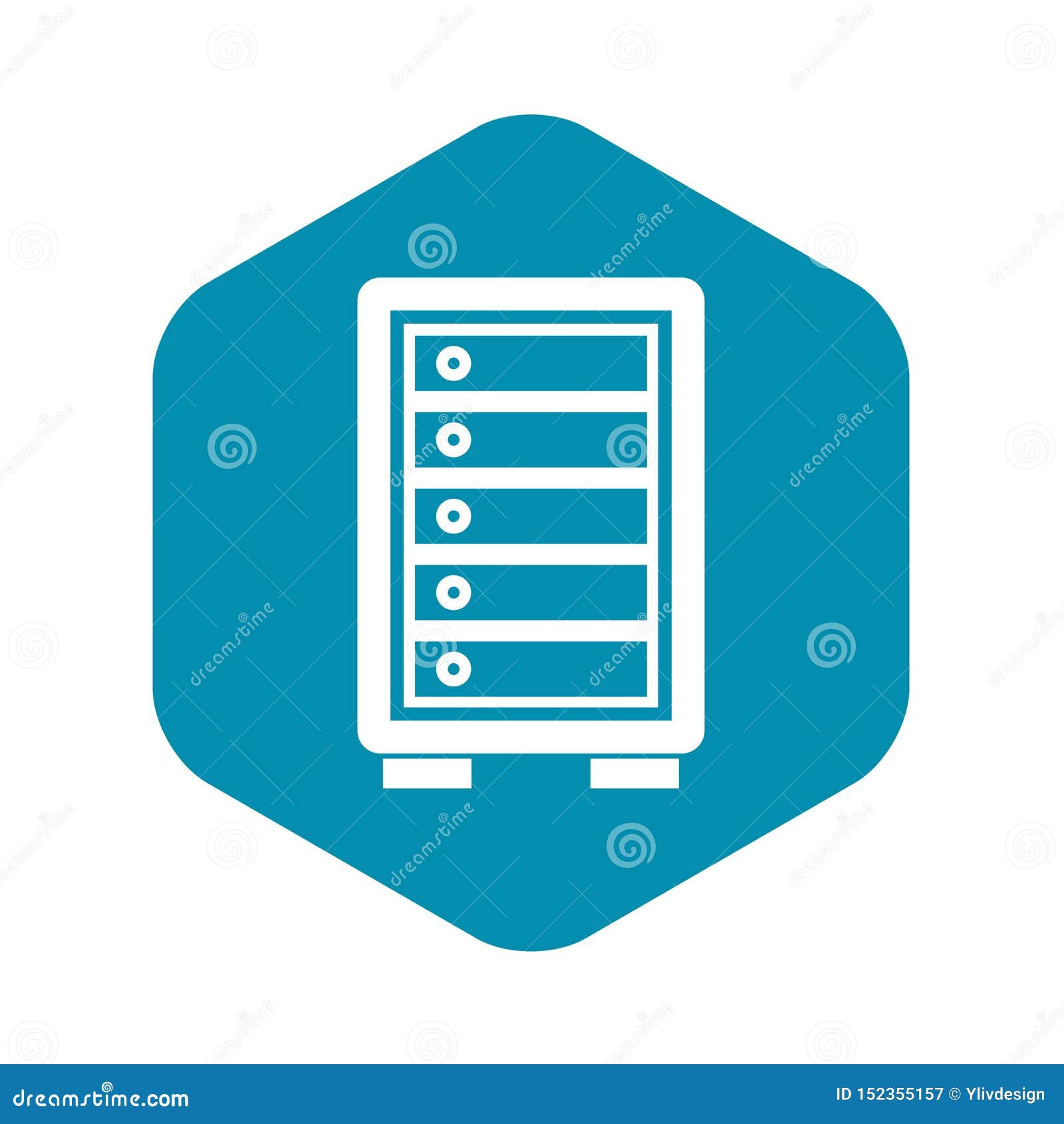 Security Safe Icon, Simple Style Stock Vector - Illustration of safety ...