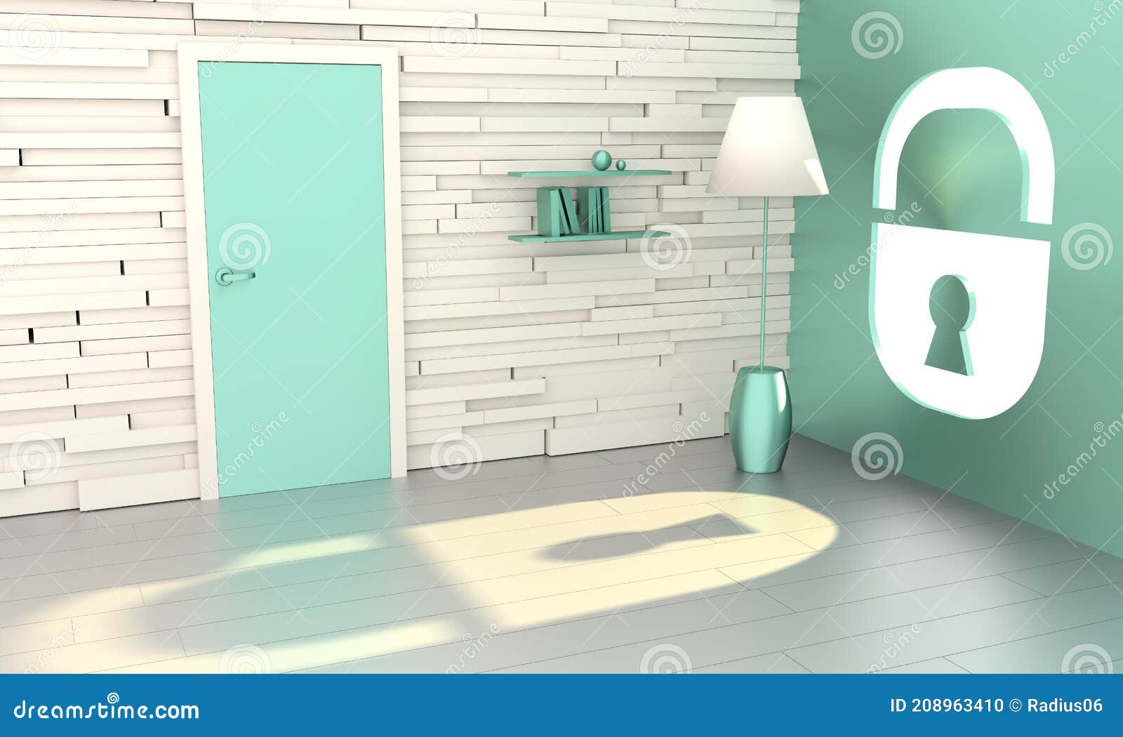Security and Safety Concept. Stock Illustration - Illustration of ...