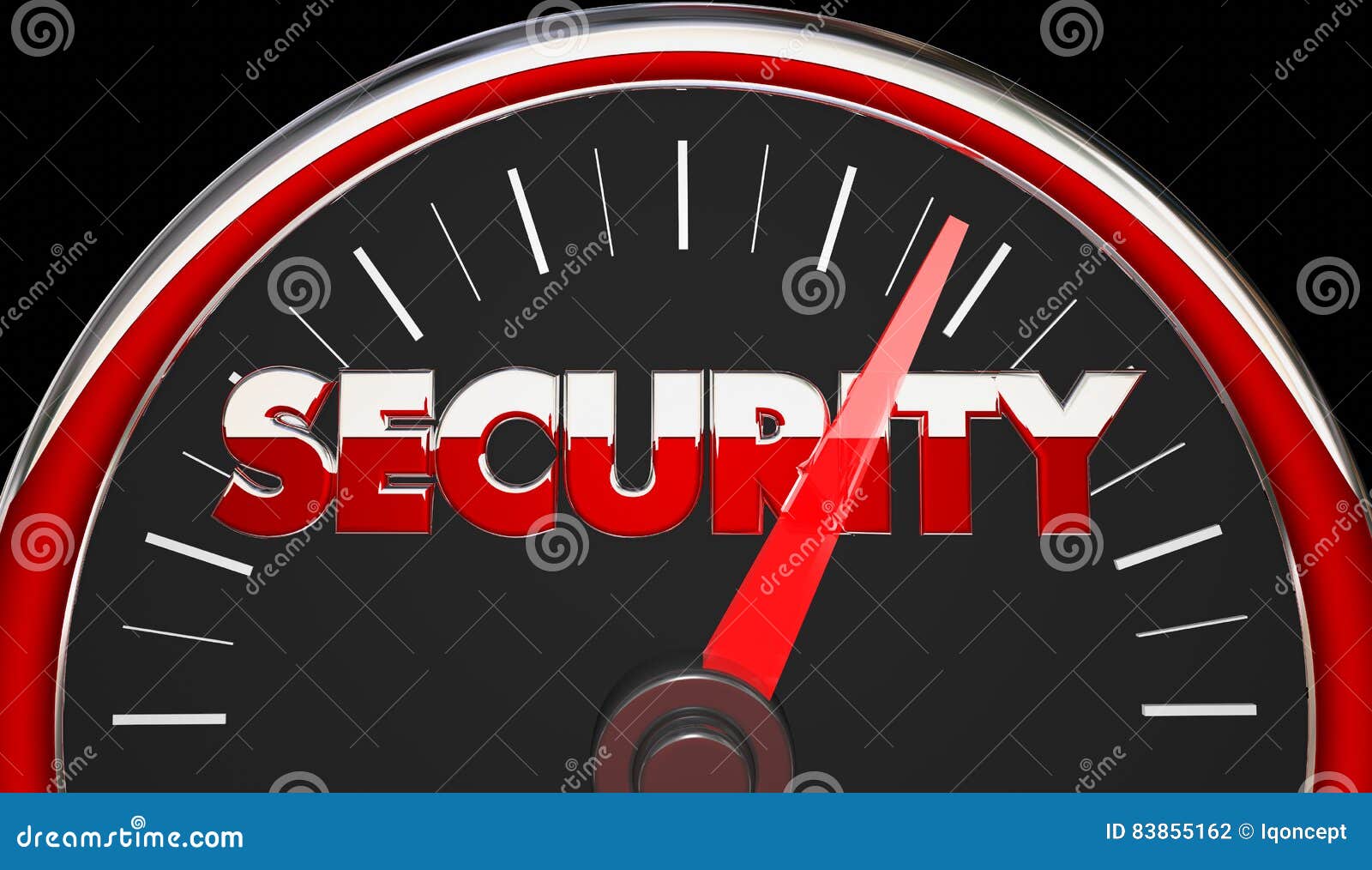 Danger Level Warning Crisis Emergency Thermometer 3d Illustration ...