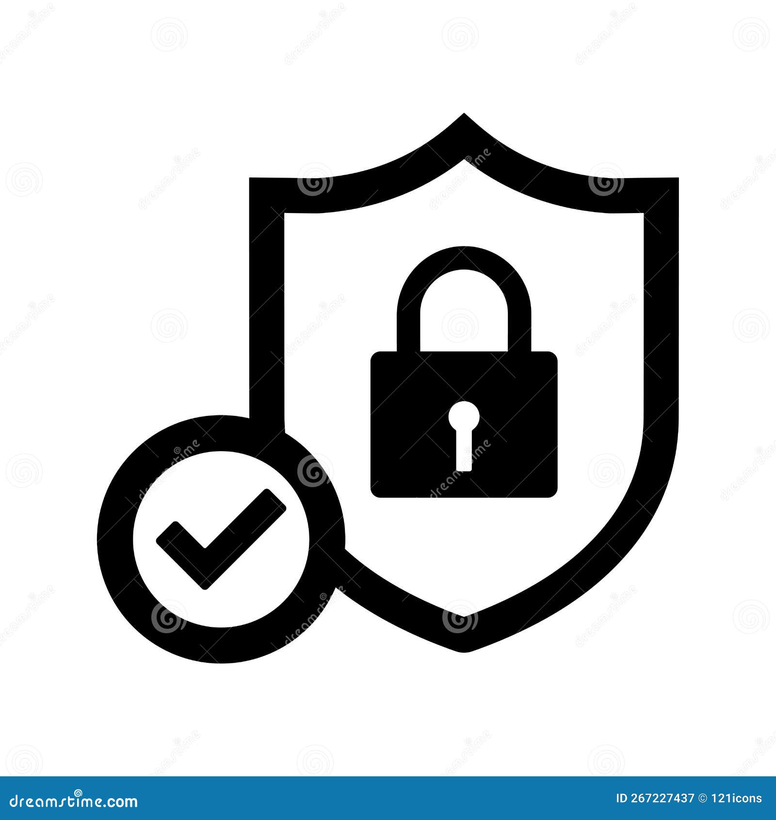 Security, Safety, Lock Icon Stock Vector - Illustration of vector ...