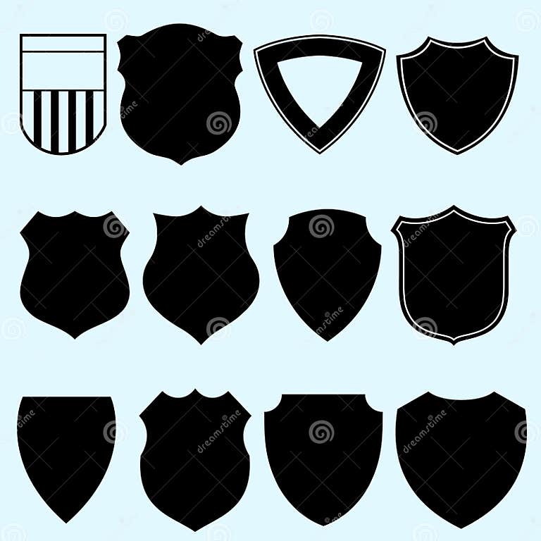 Security and Safety Protection Badge Shield Design Stock Illustration ...