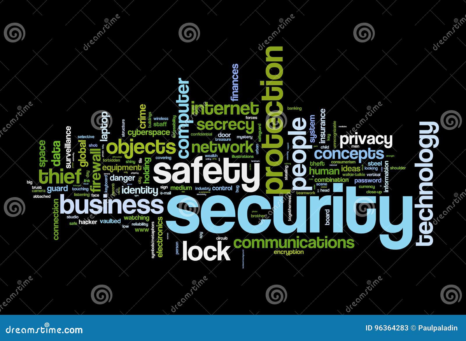 Security safety word cloud stock illustration. Illustration of firewall ...