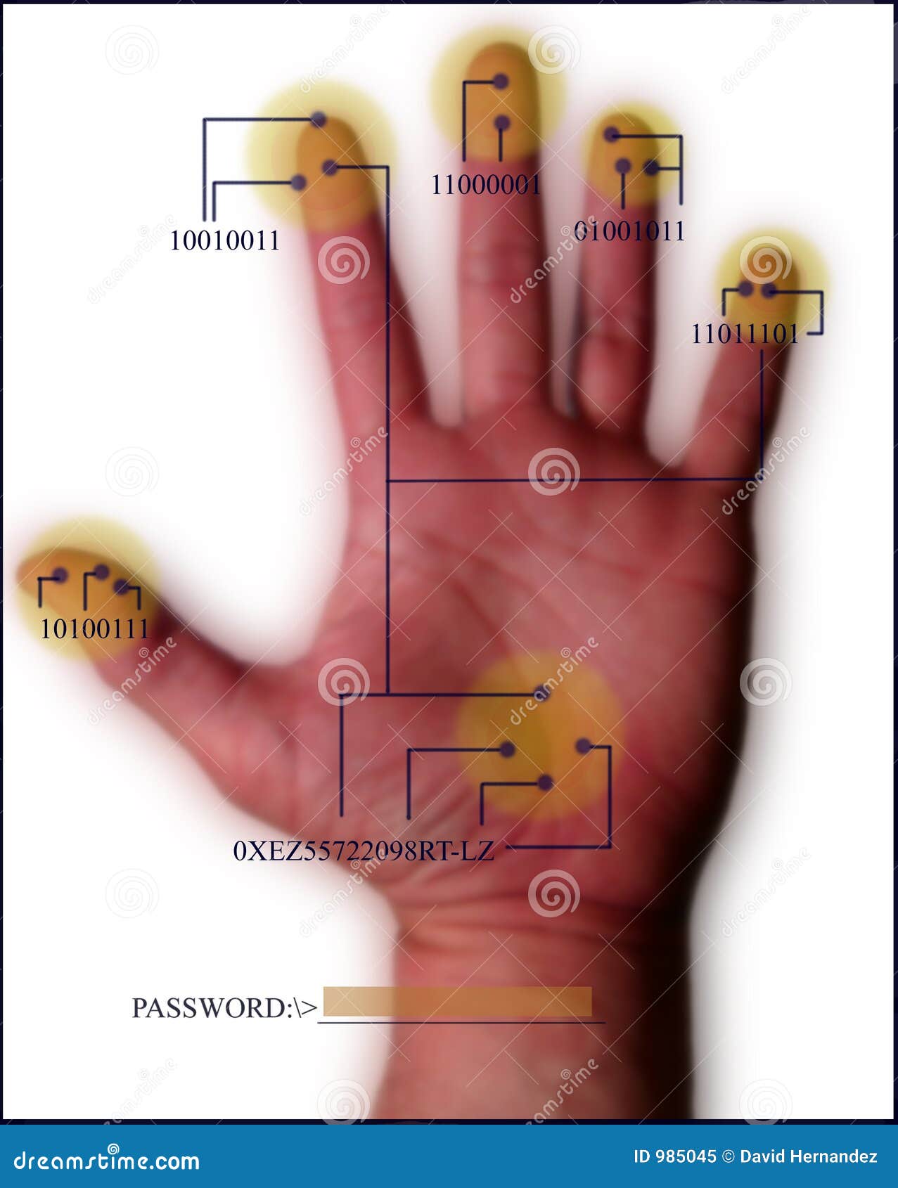 Security Scan Hand stock image. Image of granted, identification - 985045