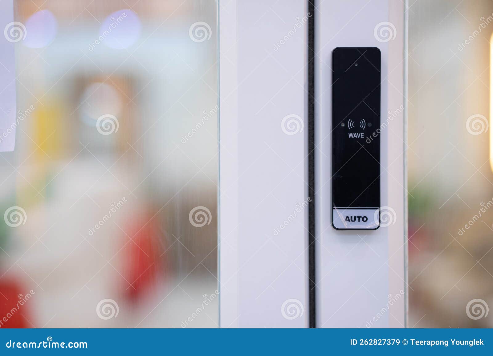A Security Scanner Controls Access To the Condominium S Door Stock ...