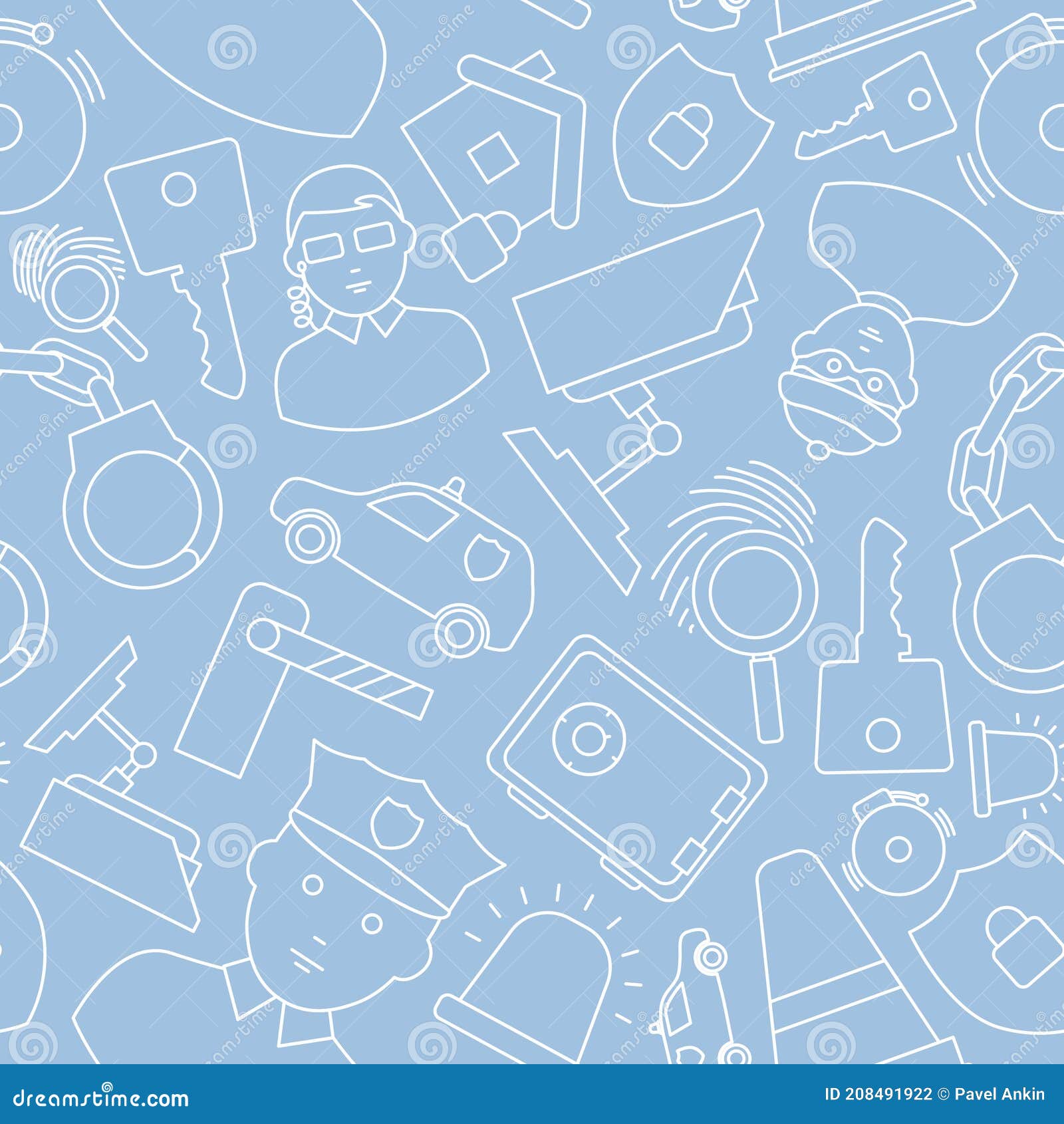 Security Services Background 02-02 Stock Vector - Illustration of ...