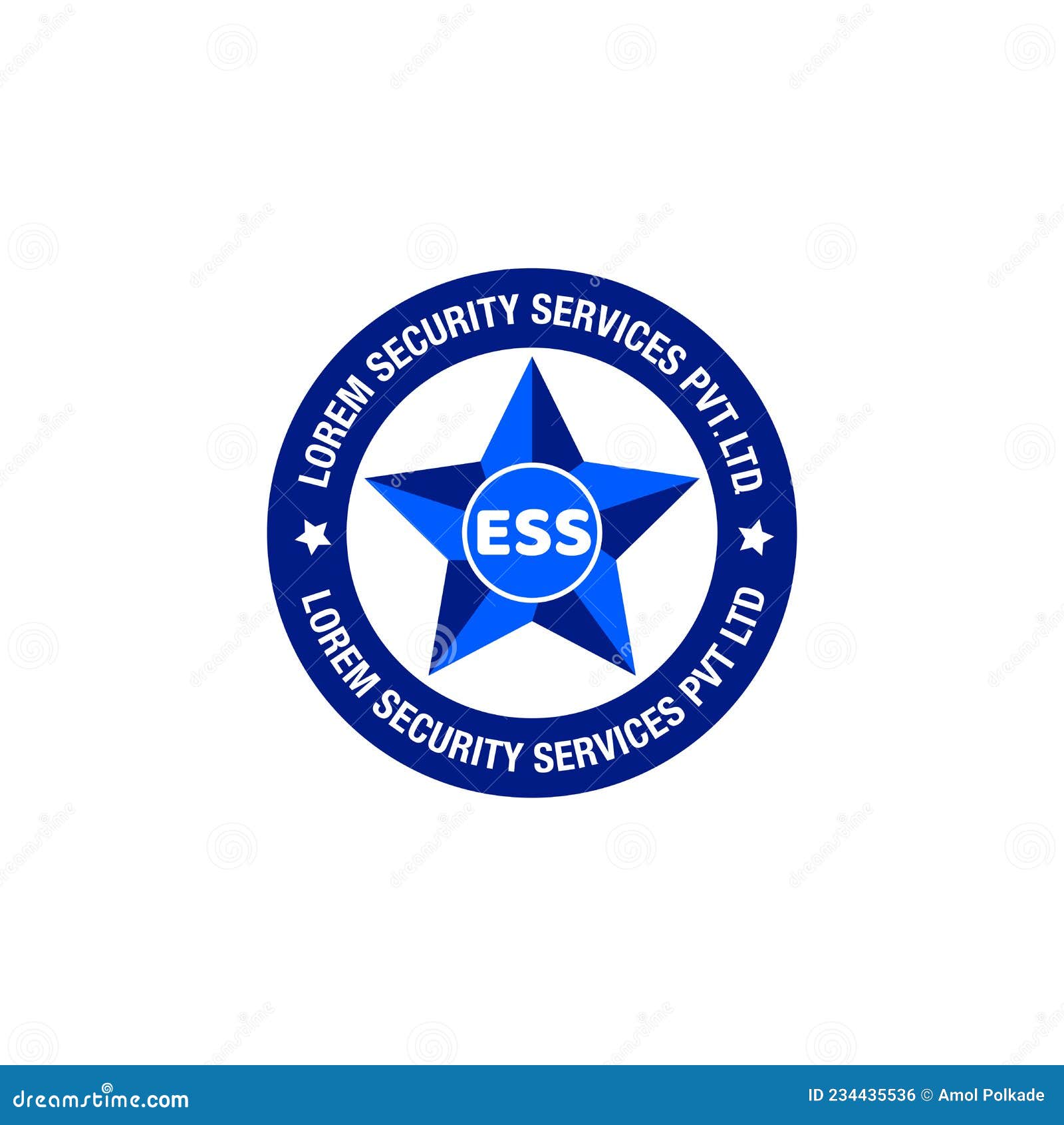 Security Services Logo With Star Icon. ESS Star Security Stock ...