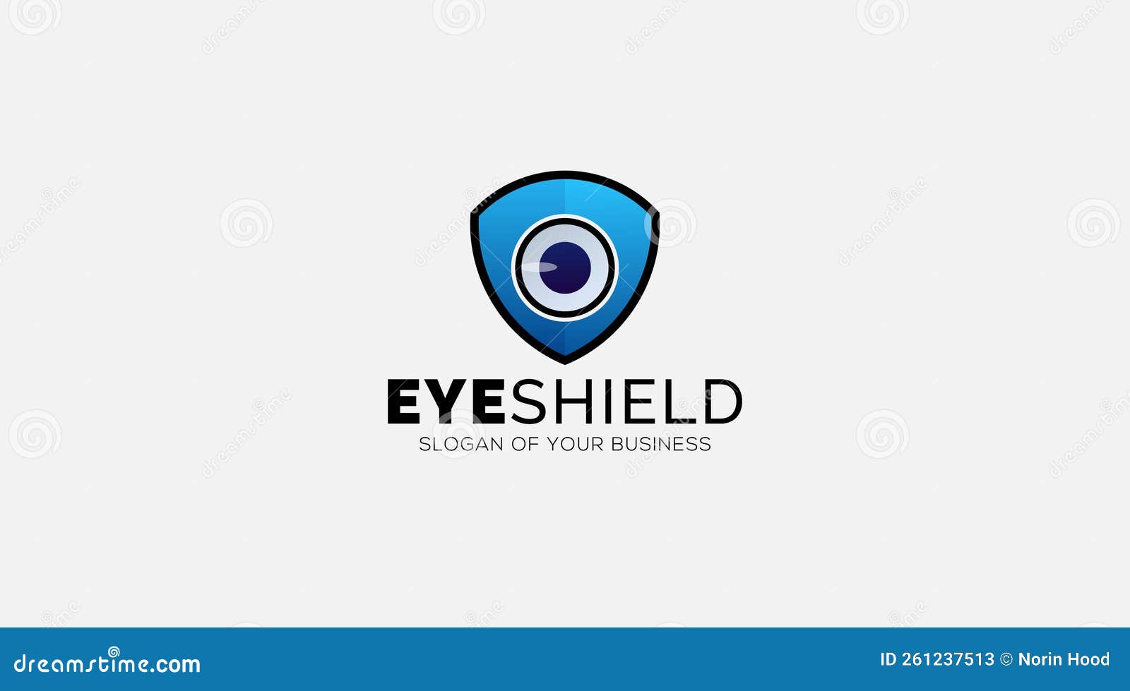 Security Services Vector Logo. Shield with Eye Logo Template. Security ...