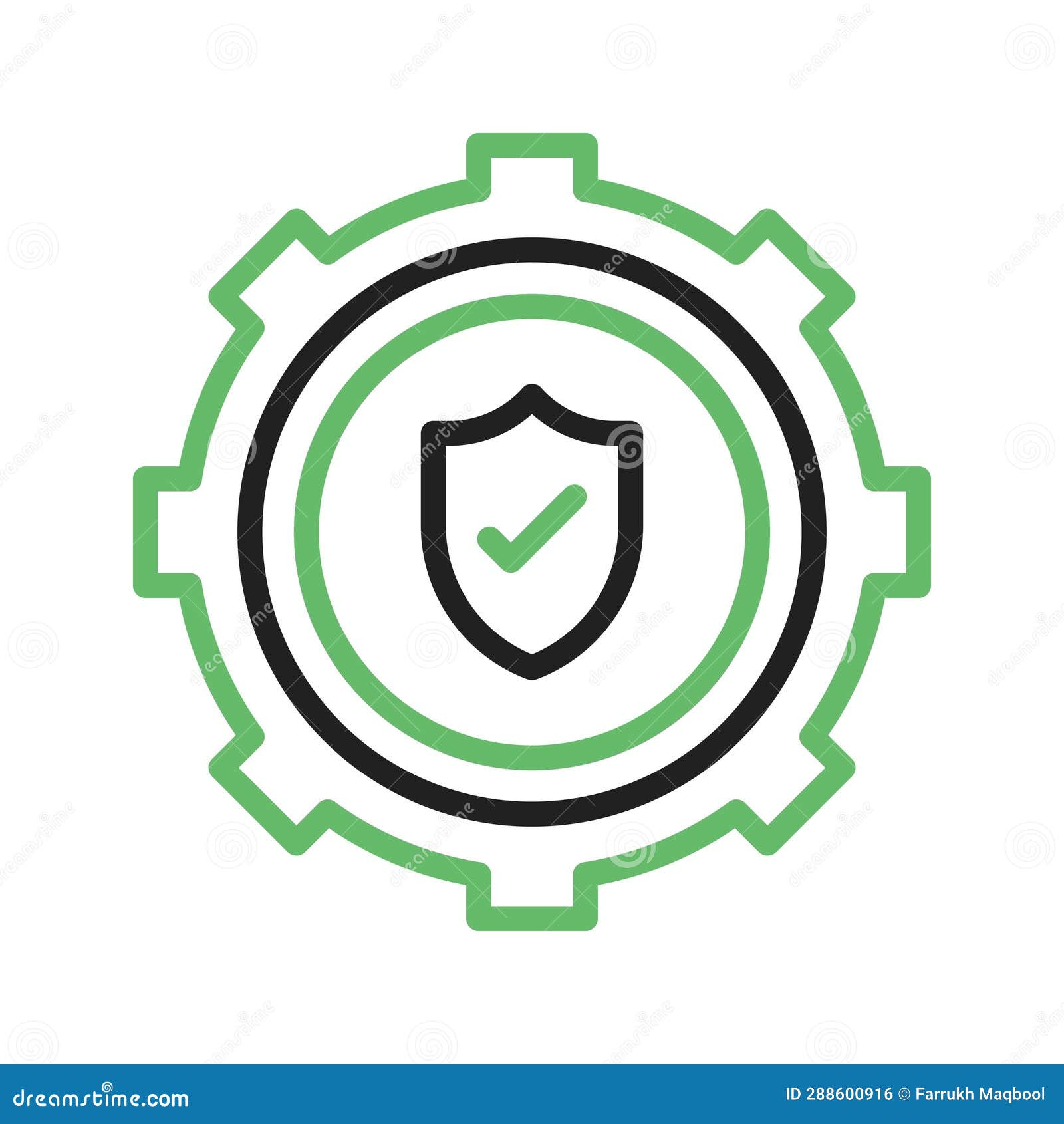 Security Settings Icon Image. Stock Illustration - Illustration of ...