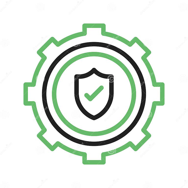 Security Settings Icon Image. Stock Illustration - Illustration of ...