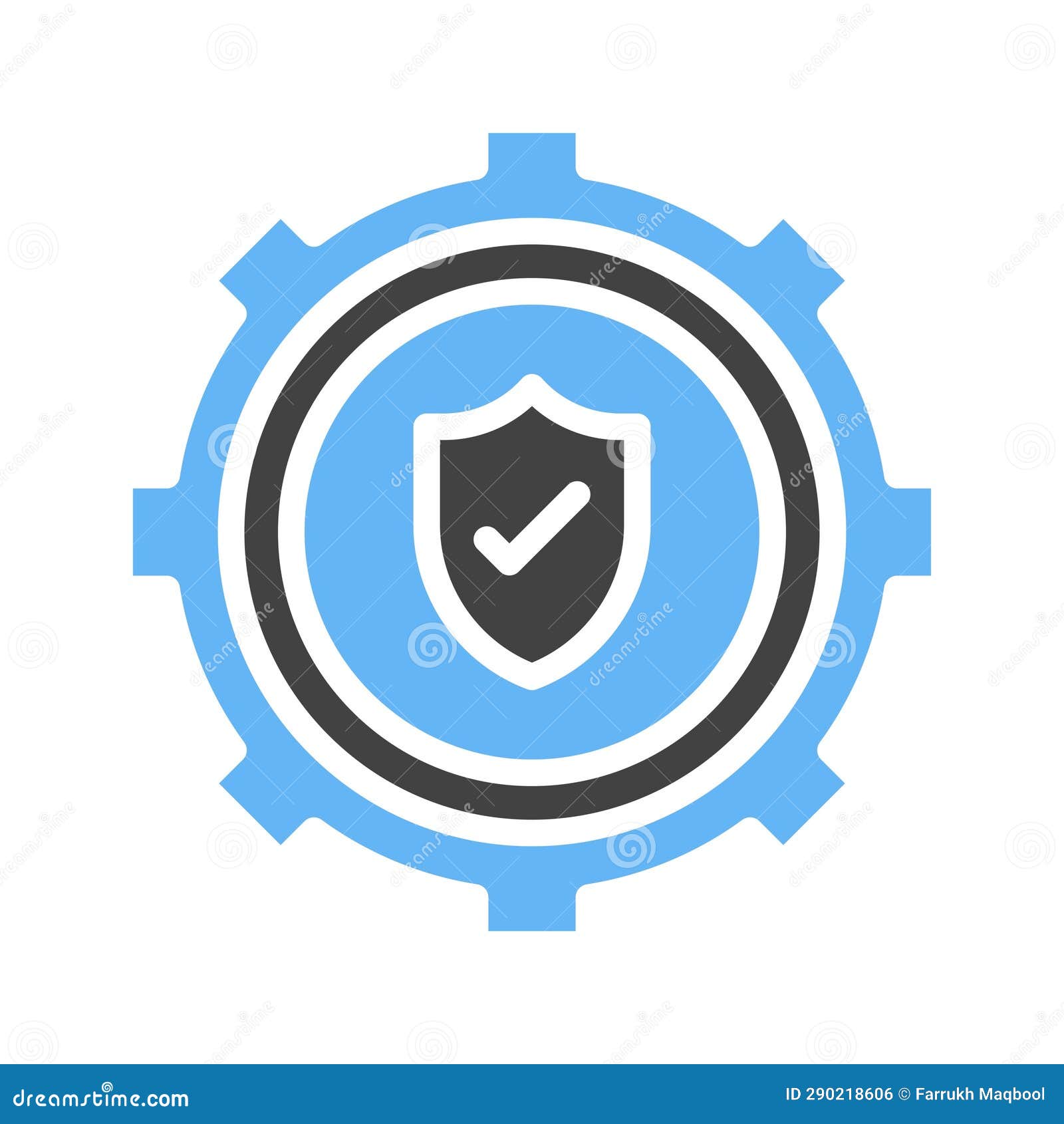 Security Settings Icon Image. Stock Illustration - Illustration of ...