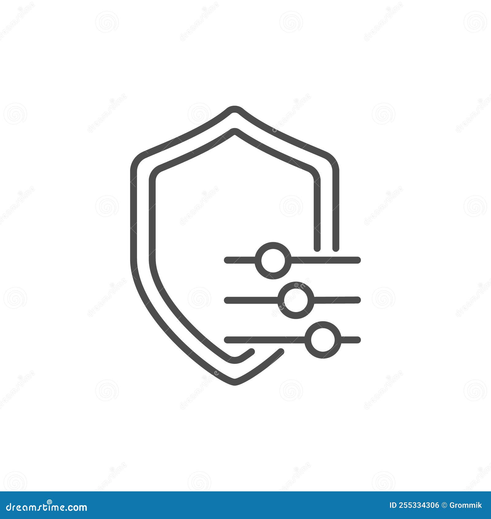 Security Settings Icon. Pictogram for Websites, Applications and ...