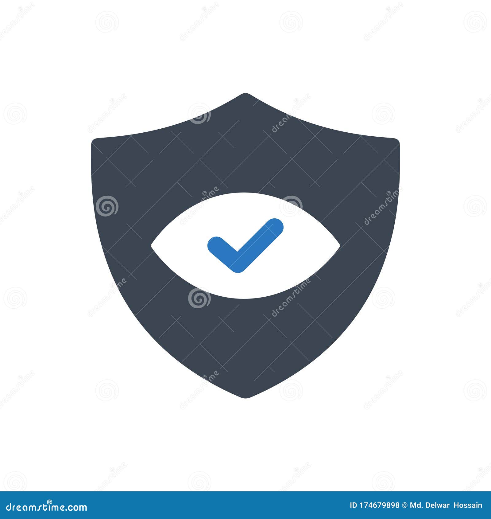 Security sheild icon stock vector. Illustration of icon - 174679898