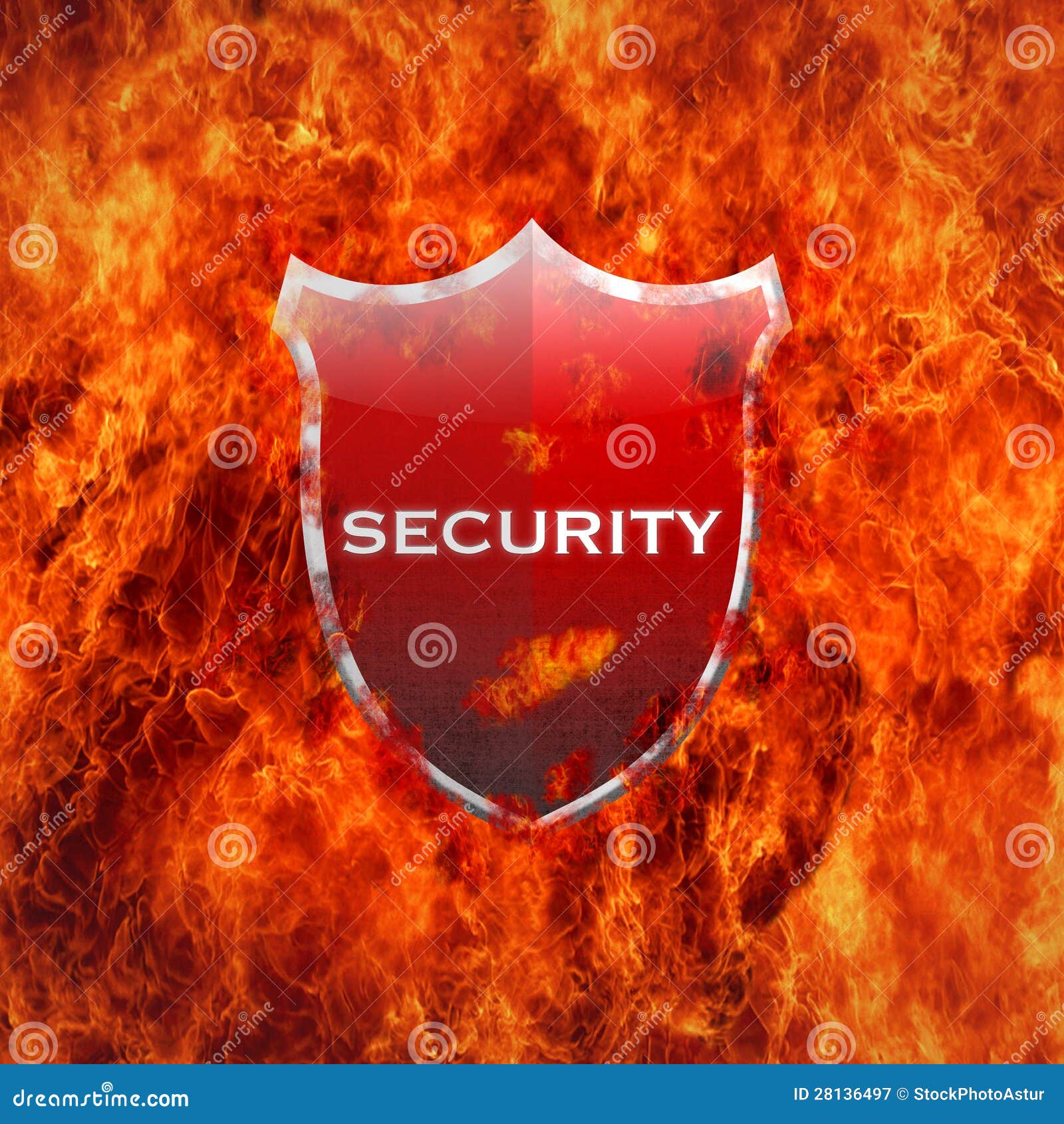 Security shield. stock illustration. Illustration of computer - 28136497