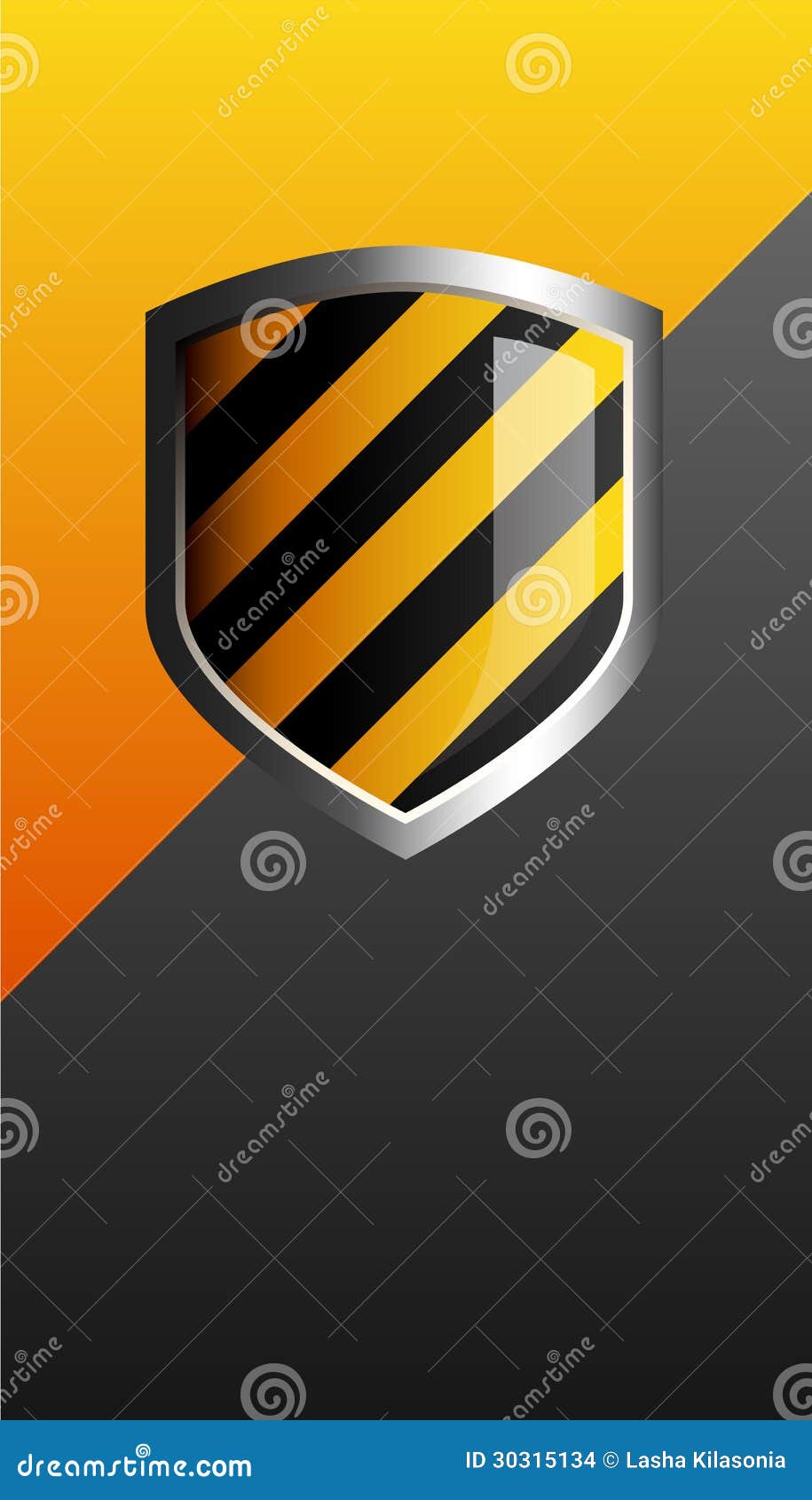 Security Shield Guard Protection Stock Illustration - Illustration of ...