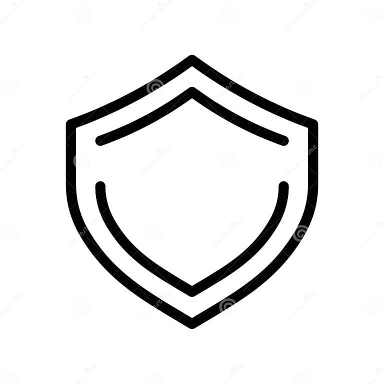 Security Shield Icon Perfect for Protection and Safety Stock ...