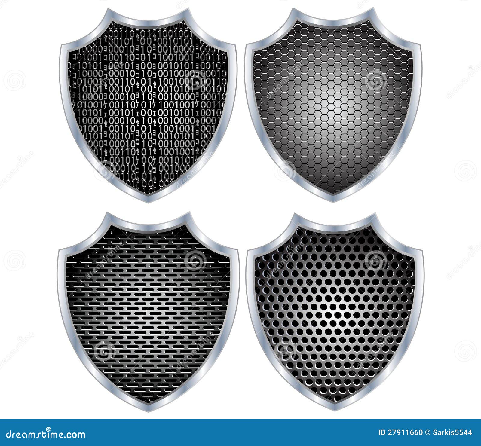 Security shield metal stock vector. Illustration of black - 27911660