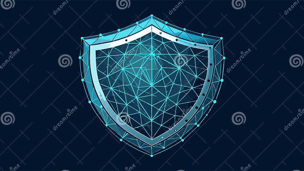 Security Shield Protection. Cyber Security Data Protection Technology ...