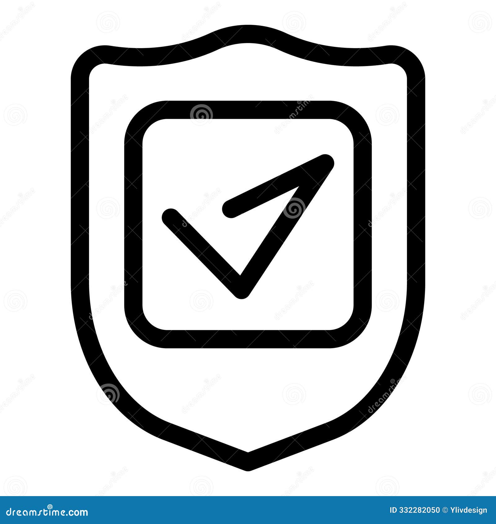 Security Shield Showing Check Mark Symbol for Secure Transaction Stock ...