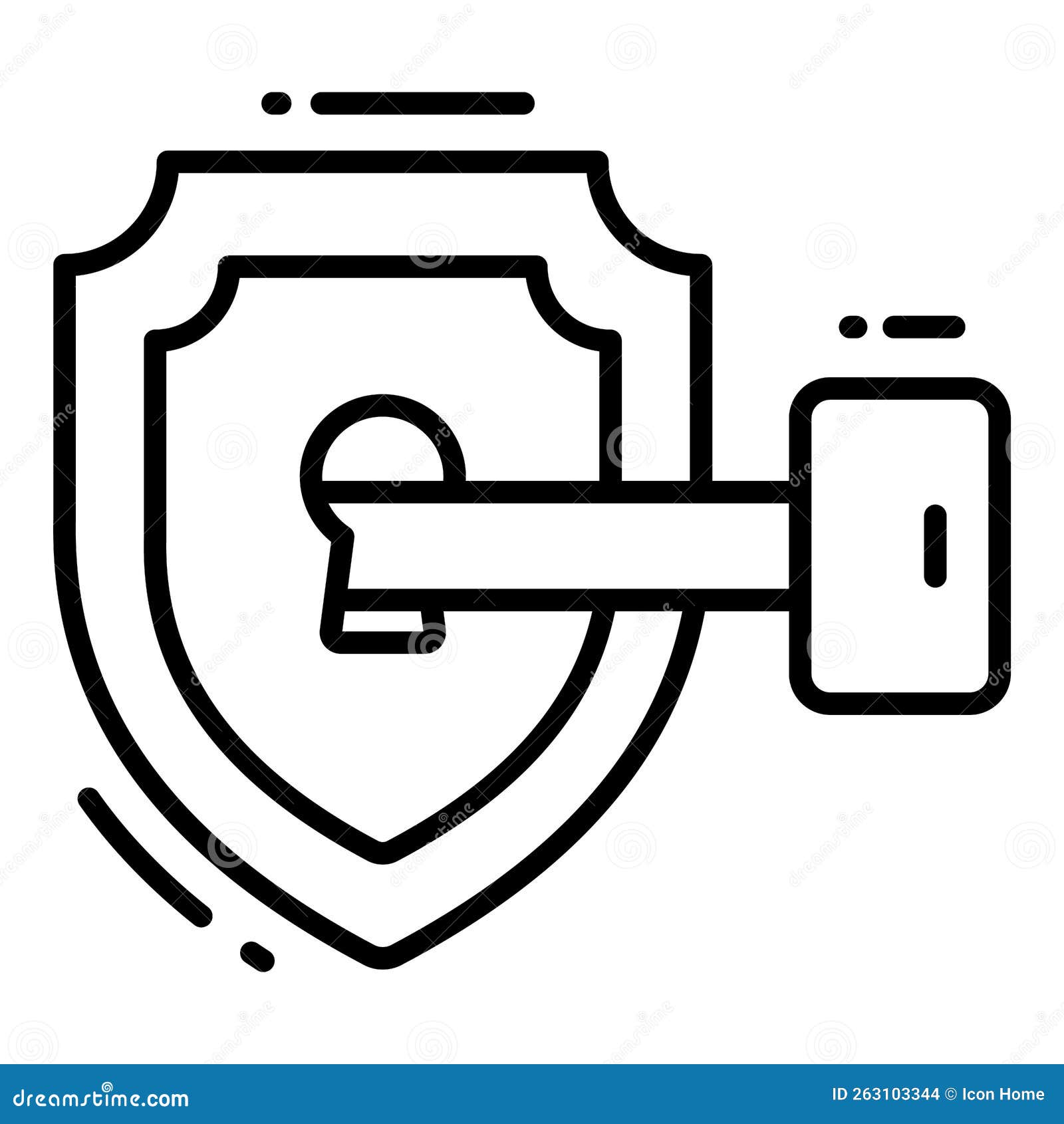 Security Shielded, Protection and Security Vector Icons Set Cyber ...