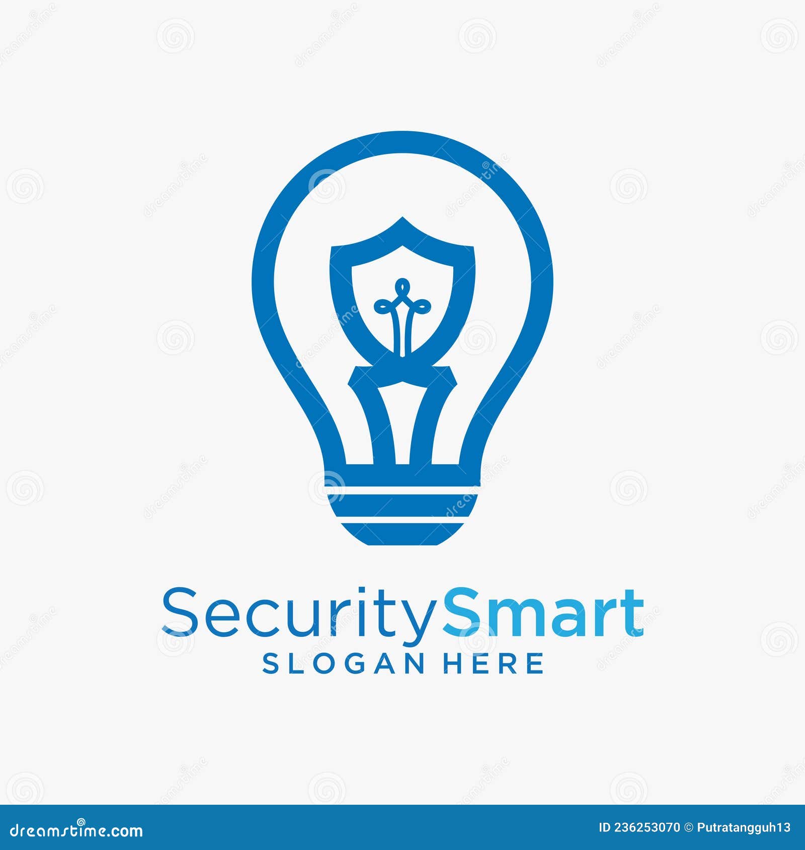 Security smart logo design stock vector. Illustration of identity ...