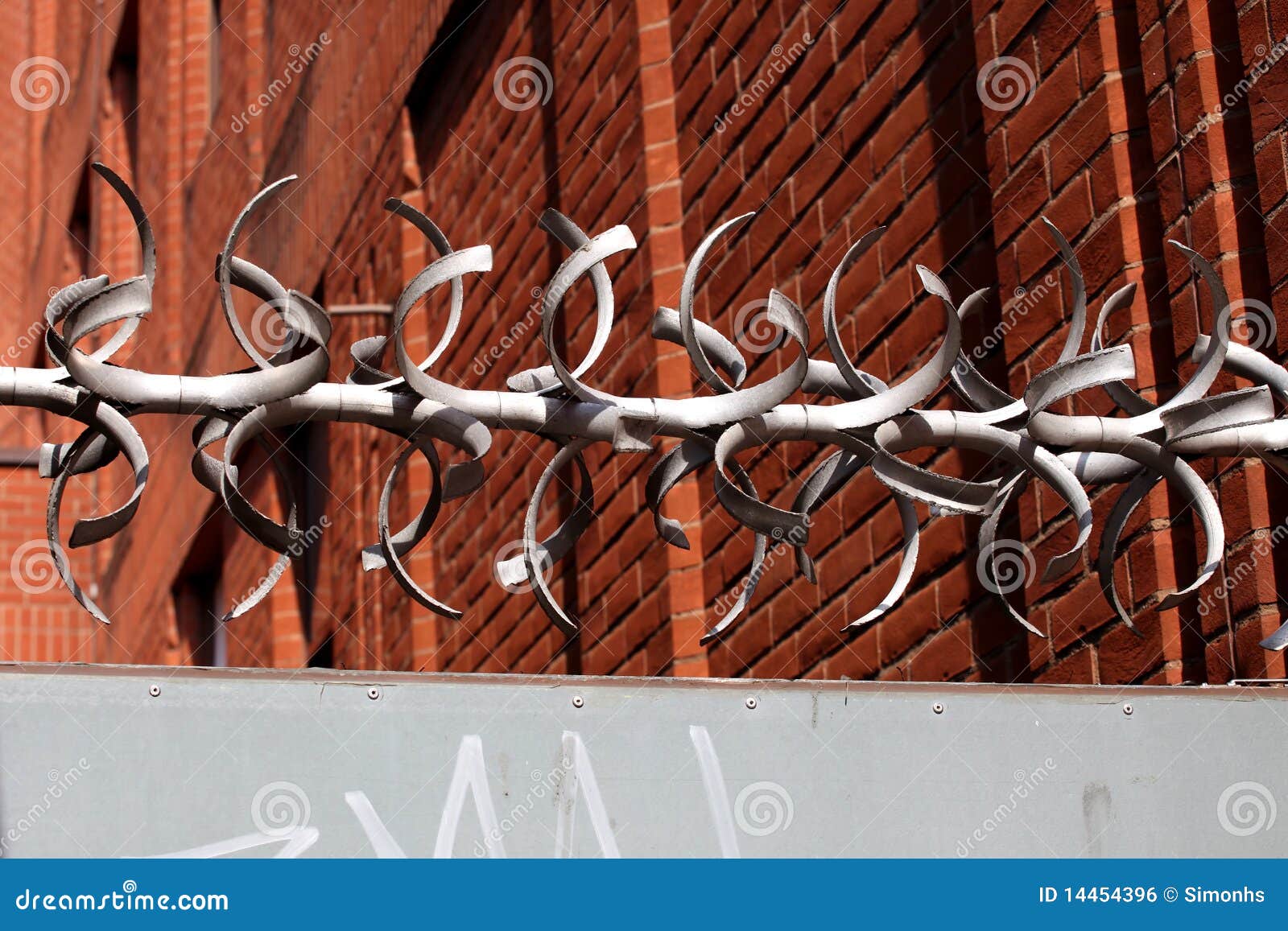 Security Spikes stock photo. Image of sharp, prevent - 14454396