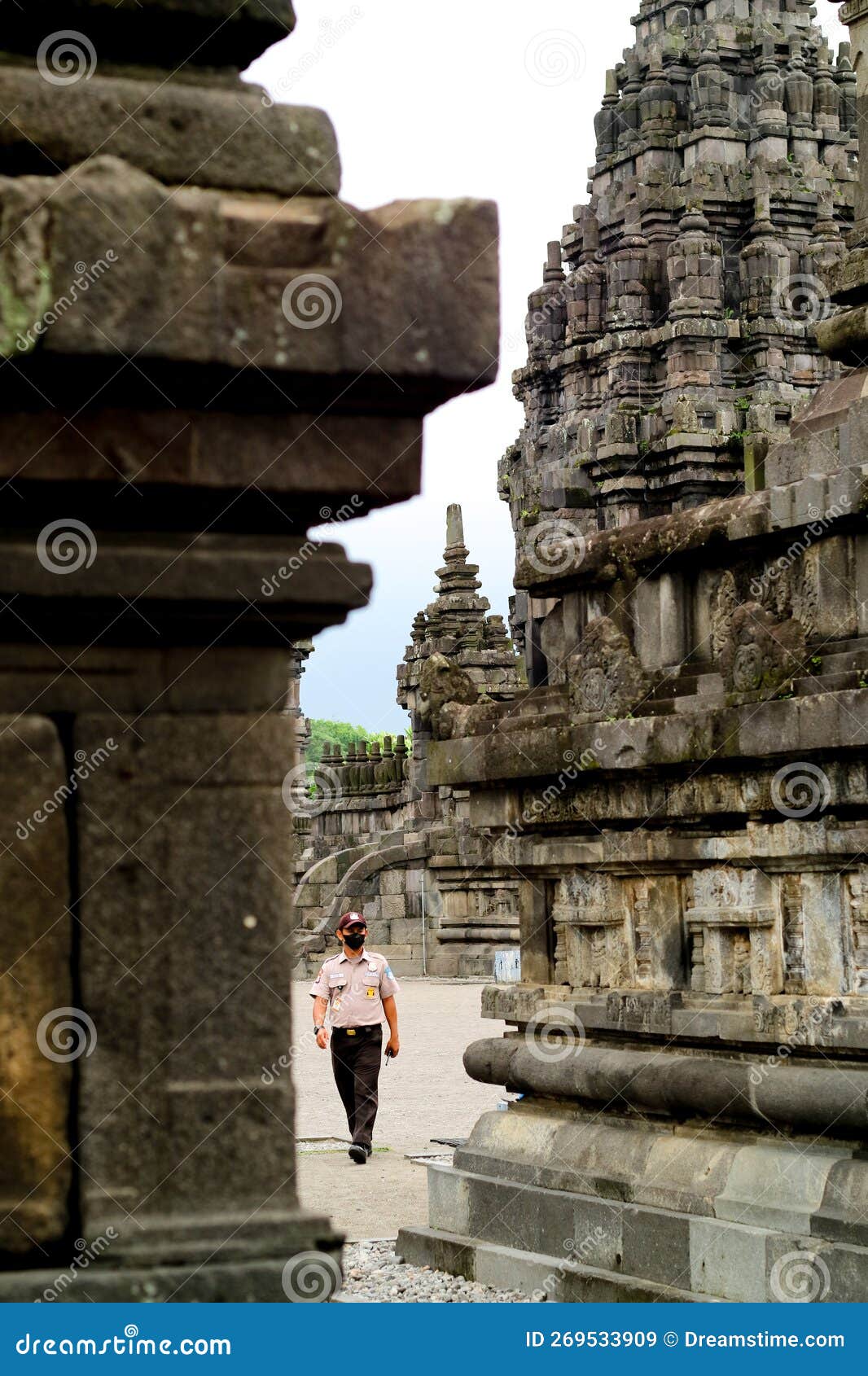 Security Staff of Prambanan Temple Editorial Stock Image - Image of ...