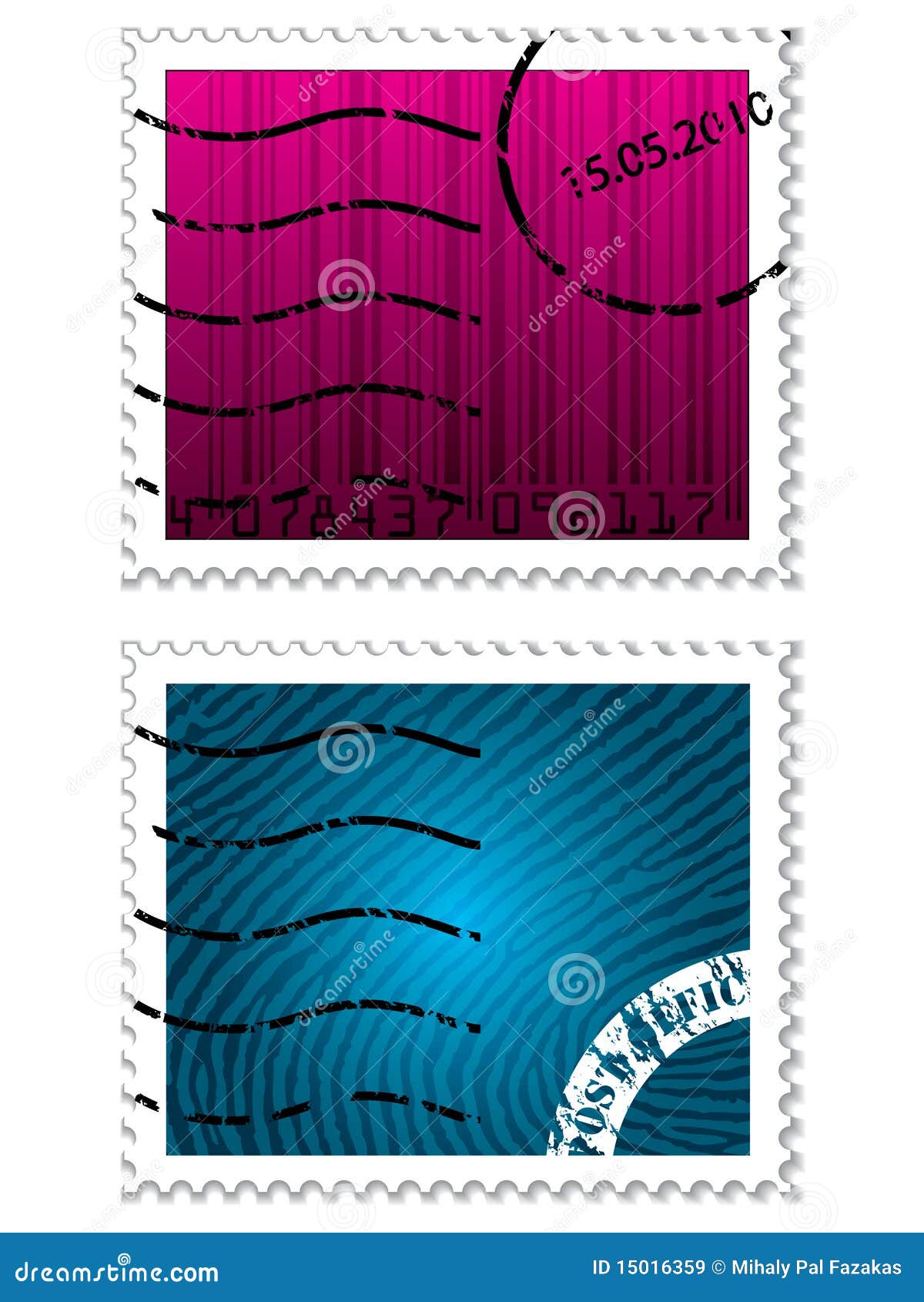 Security stamps stock vector. Illustration of label, barcode - 15016359