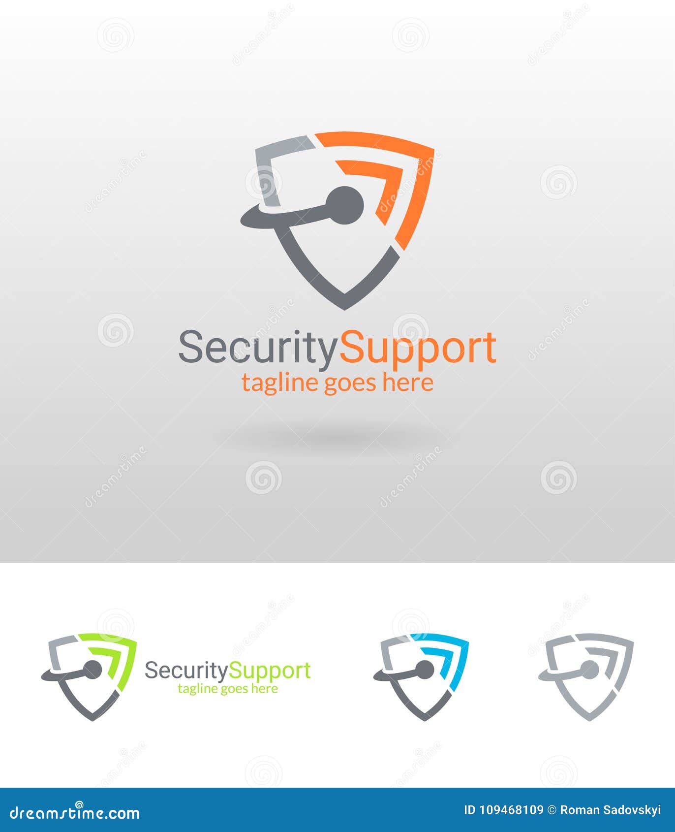 Security Support. Network, Internet Tech Concept Illustration. Design ...