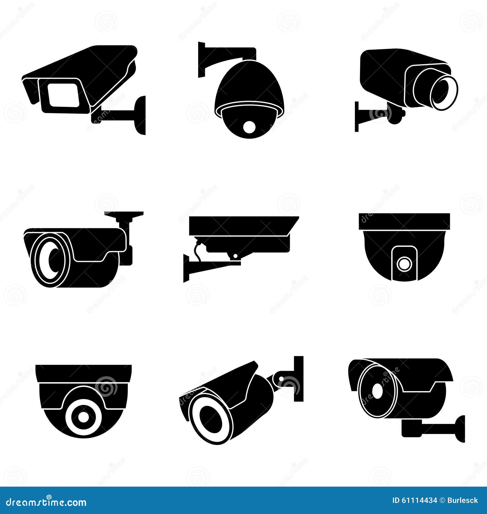 Security Surveillance Camera, CCTV Vector Icons Stock Vector ... Security Surveillance Camera, CCTV Vector Icons Stock Vector ...