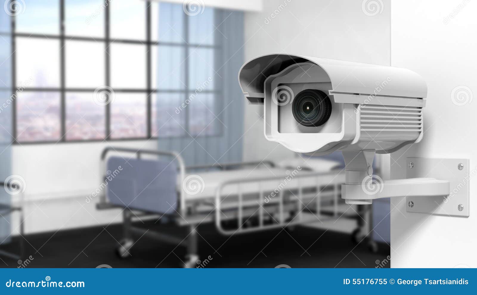 Security Surveillance Camera Stock Illustration - Illustration of ...