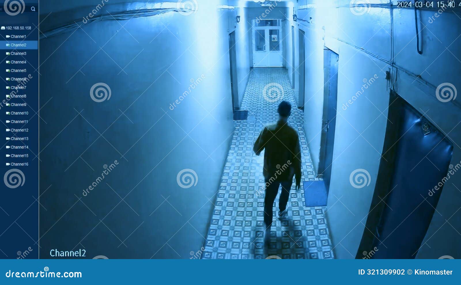 Security Surveillance Multi-Camera Setup in Office and Warehouse Stock ...