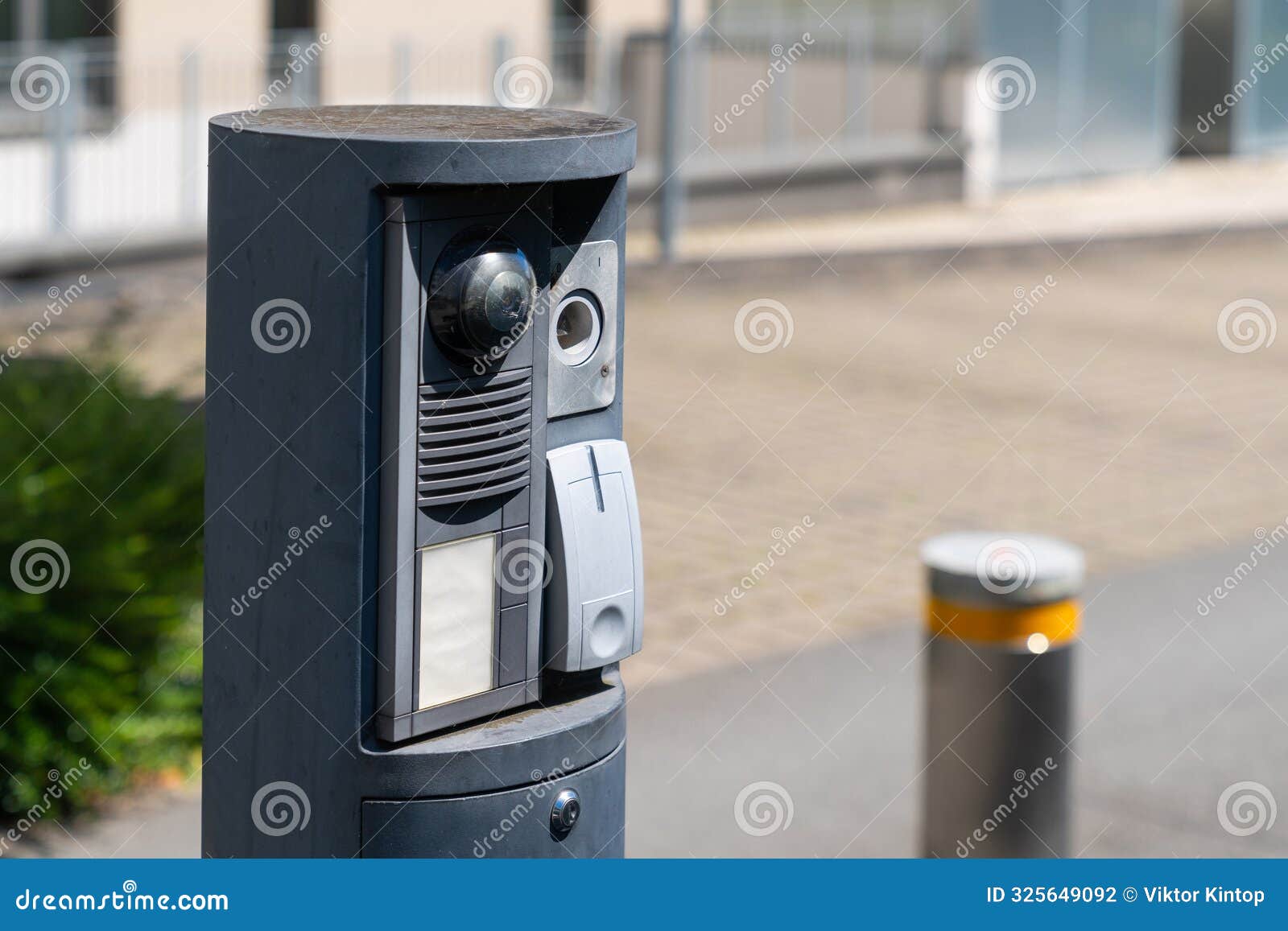 Security System on Building Entrance Stock Photo - Image of outdoor ...