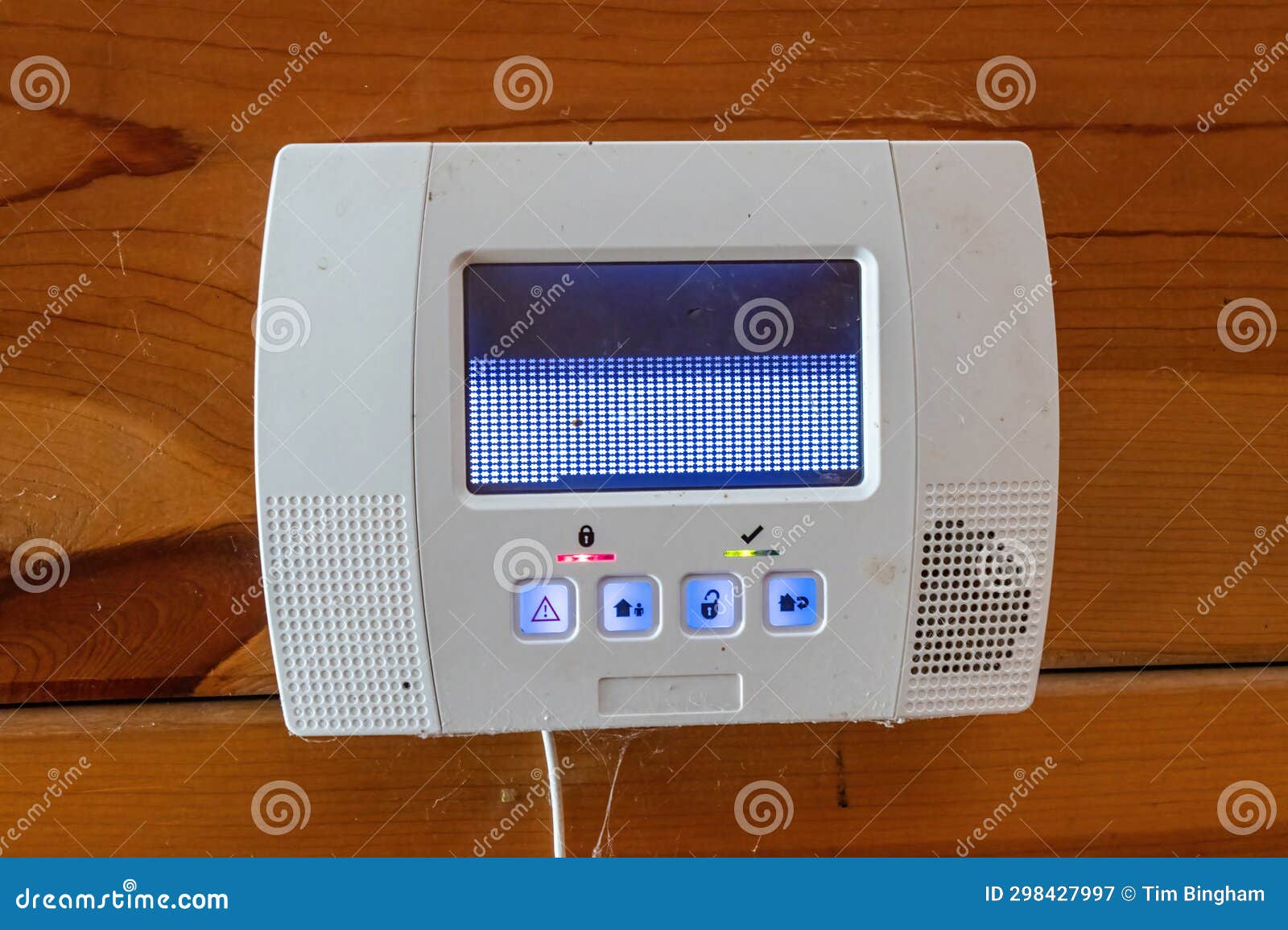 Security System Control Panel that Has Crashed Stock Image - Image of ...
