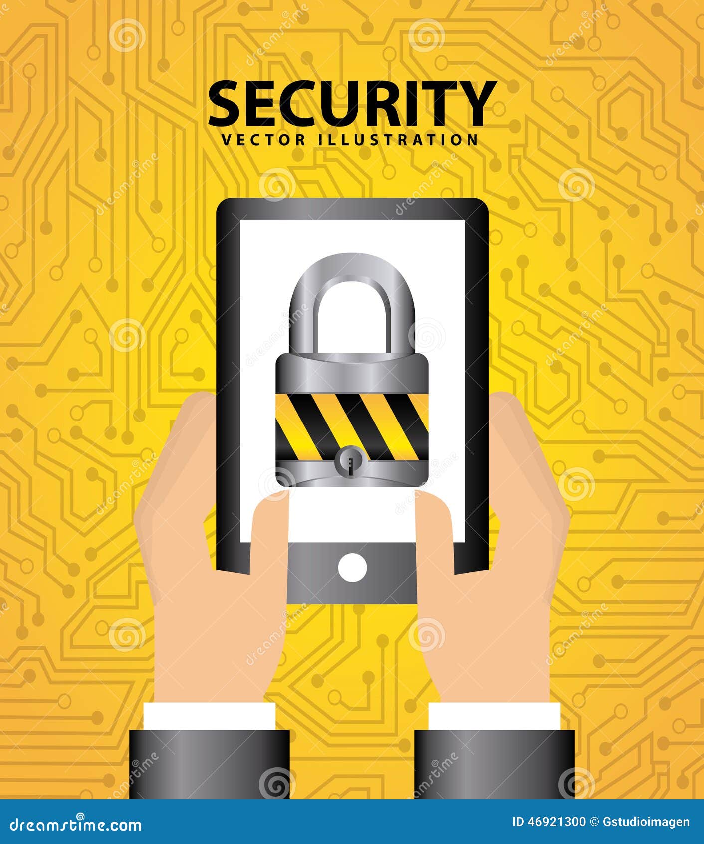 Security system design stock vector. Illustration of information - 46921300