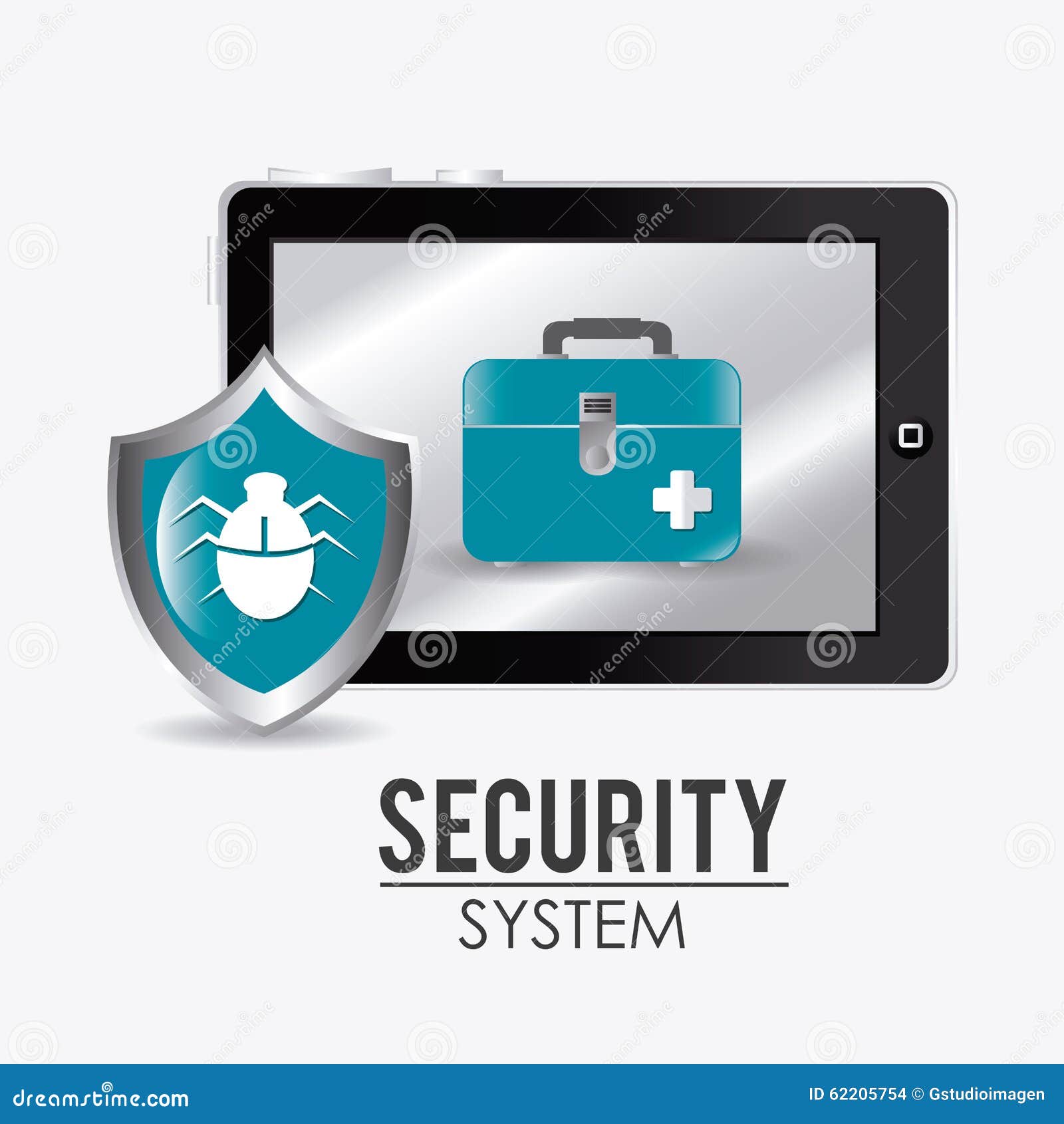 Security system design. stock illustration. Illustration of data - 62205754