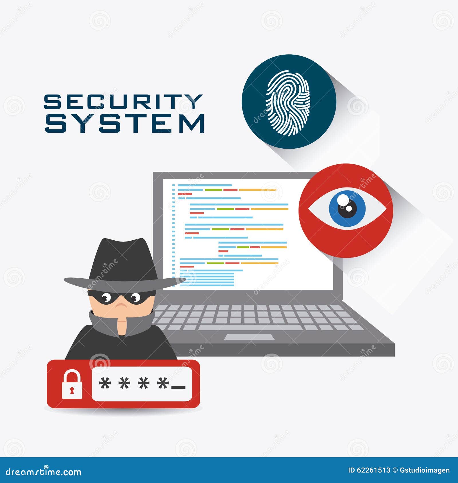 Security system design. stock illustration. Illustration of element ...