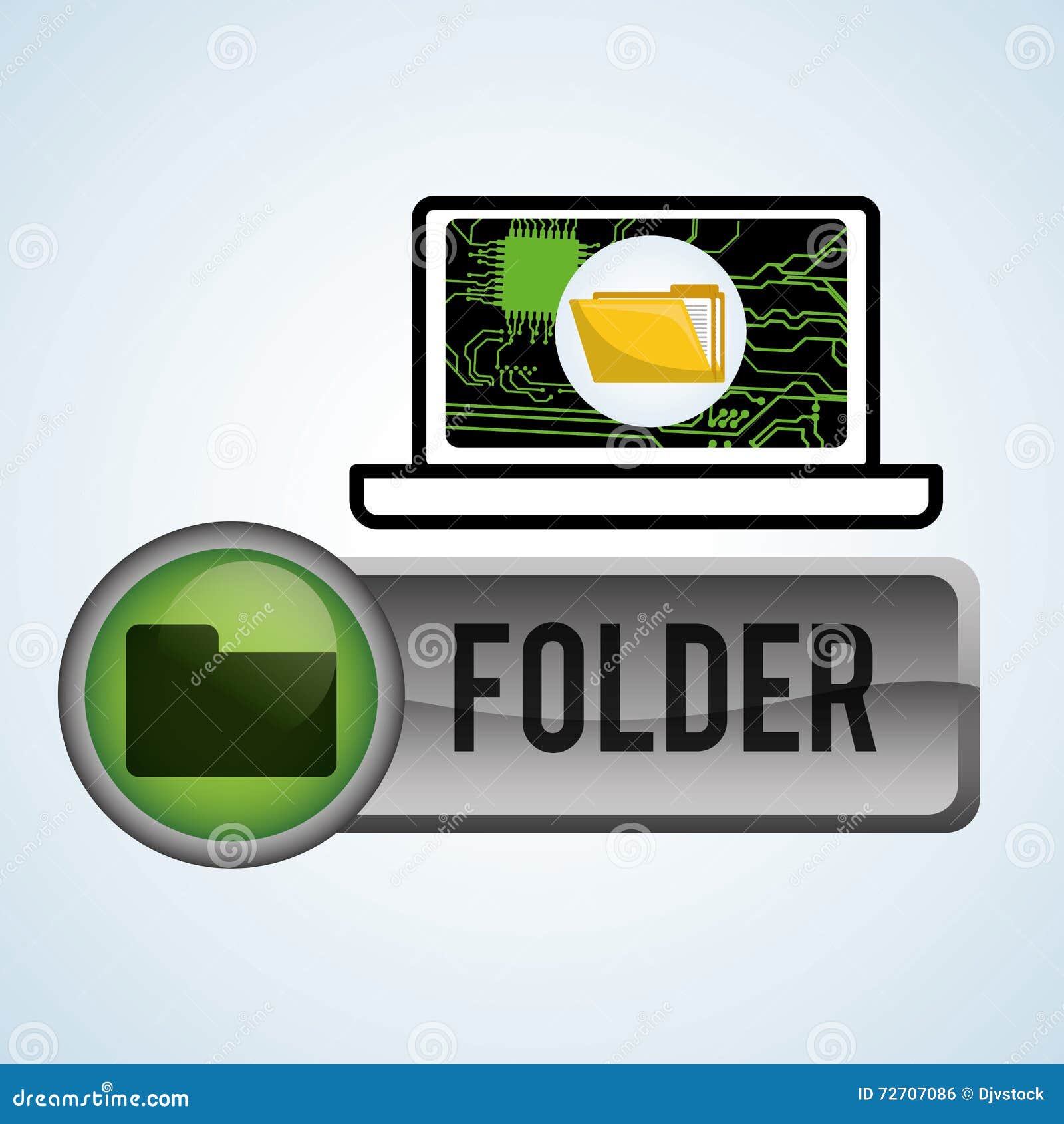 Security System Design. Protection Icon. Isolated Illustration, Vector ...