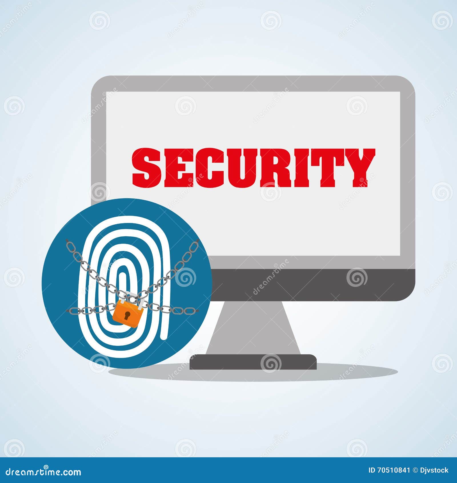 Security System Design, Warning and Technology Concept Stock Vector ...