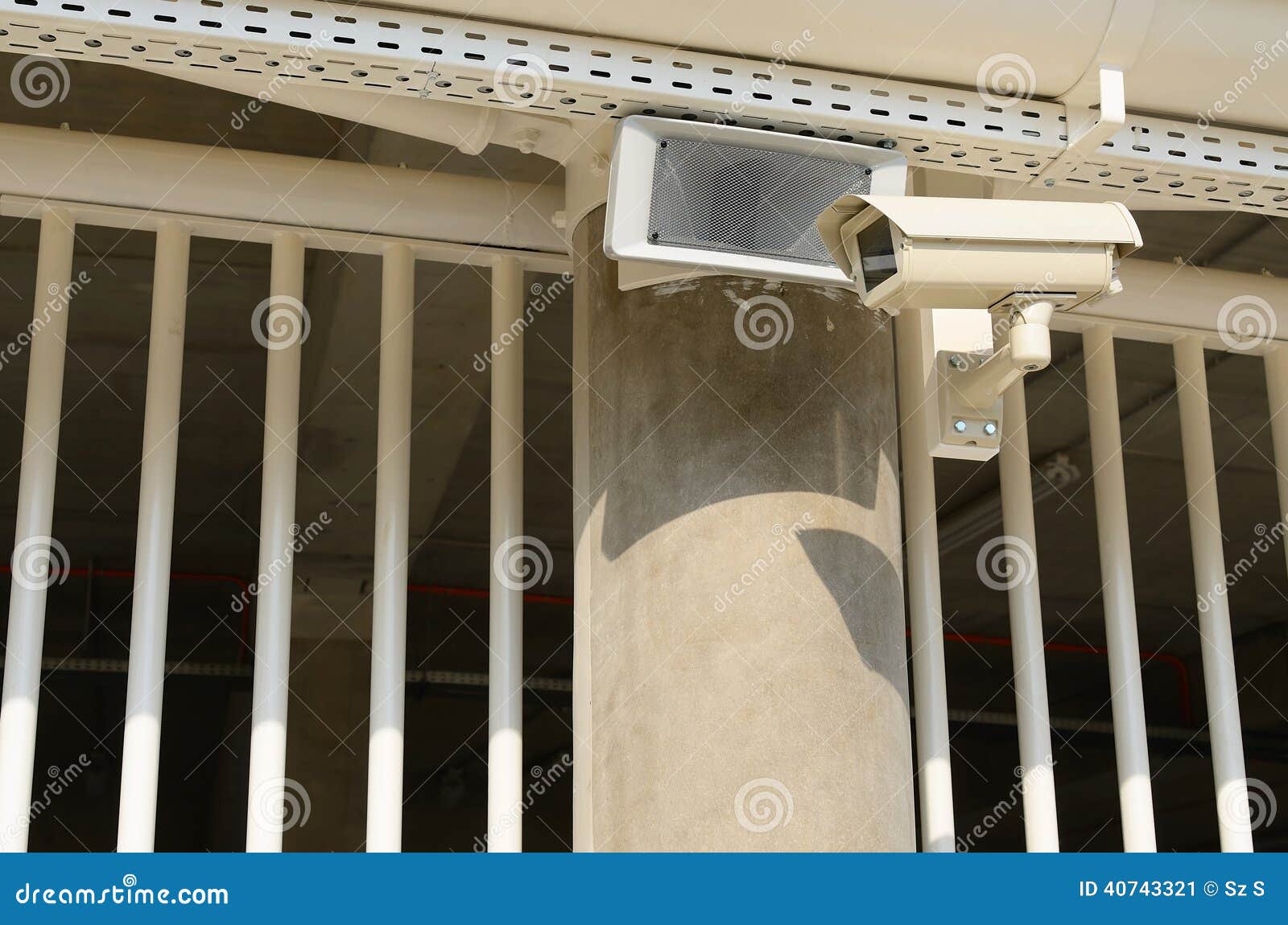 Security system stock image. Image of video, wall, protection - 40743321