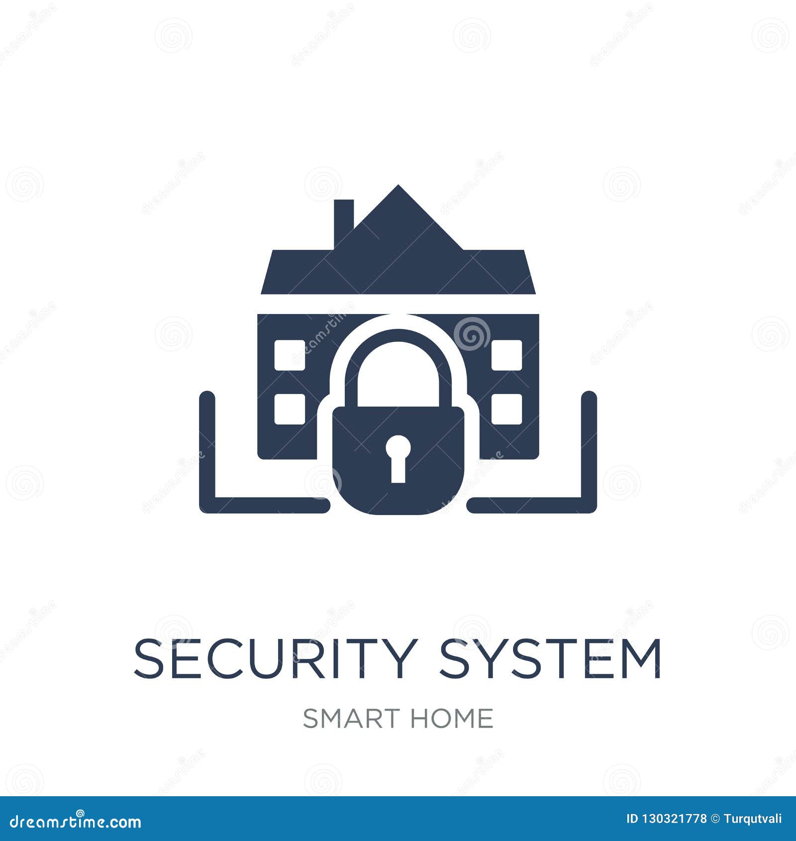 Security System Icon. Trendy Flat Vector Security System Icon on Stock ...