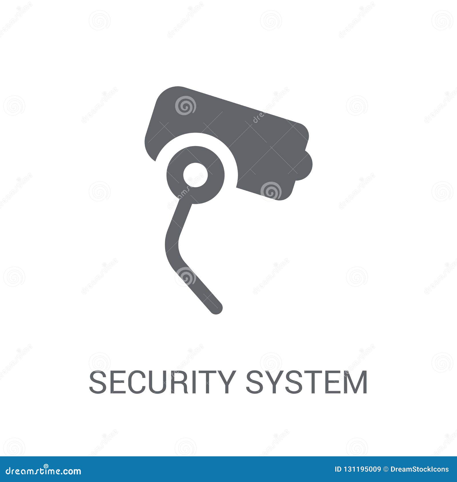 Security System Icon. Trendy Security System Logo Concept on White ...
